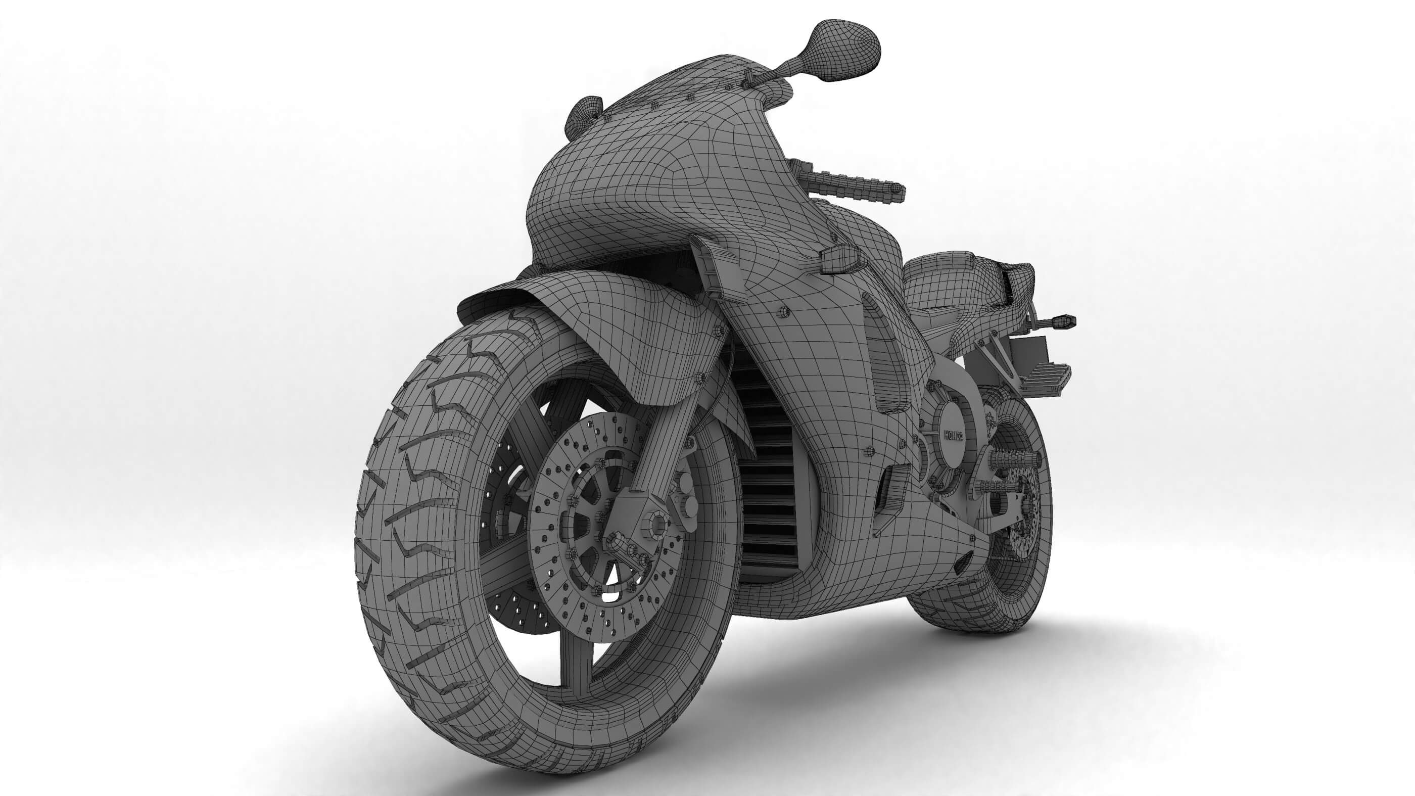 Honda CBR Motorbike 4K - 3D Model by Pictorer
