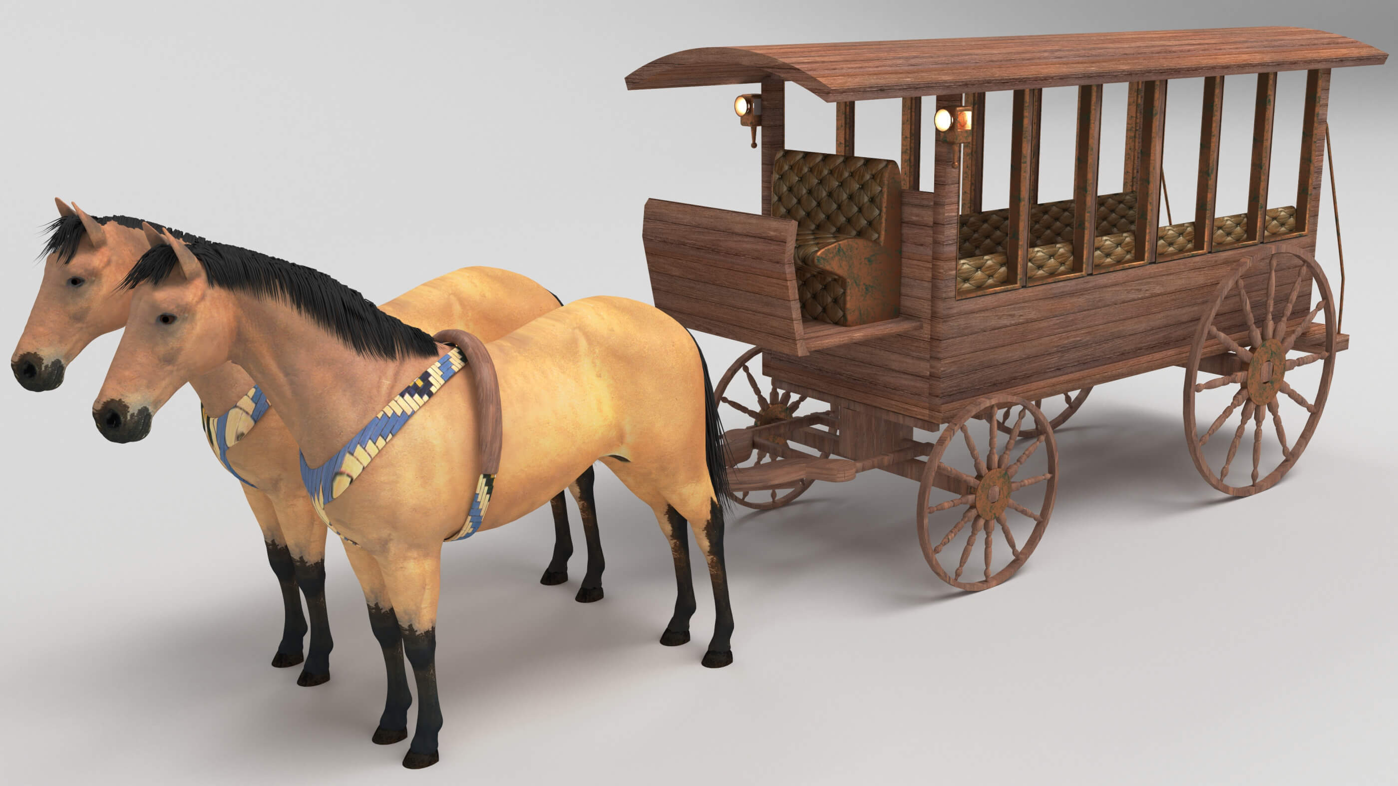 Horsebus Carriage - 3D Model by Pictorer