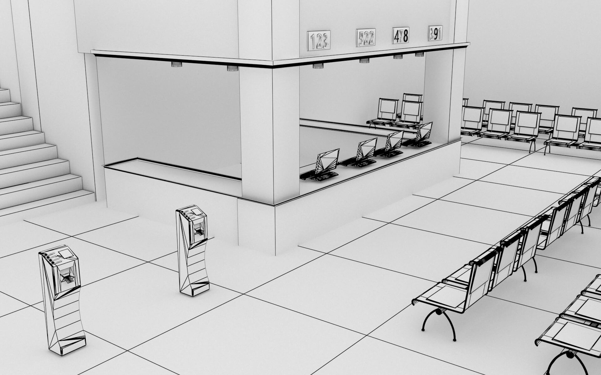 Hospital Entrance Floor - 3D Model by Pictorer