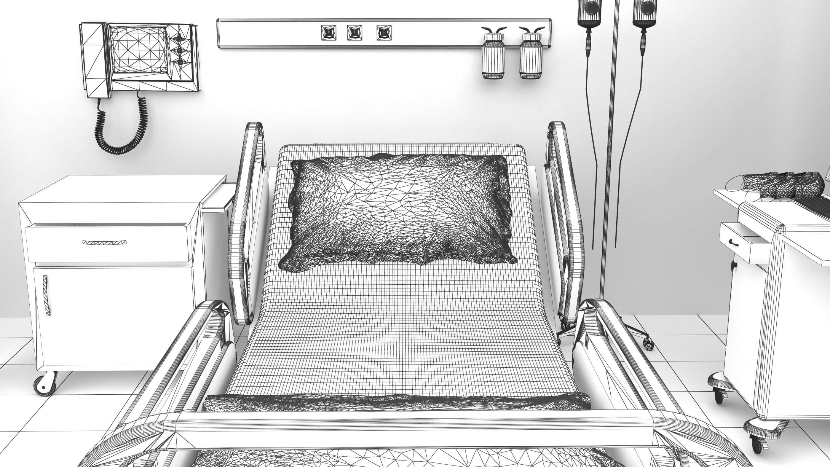 Hospital Room Sketch