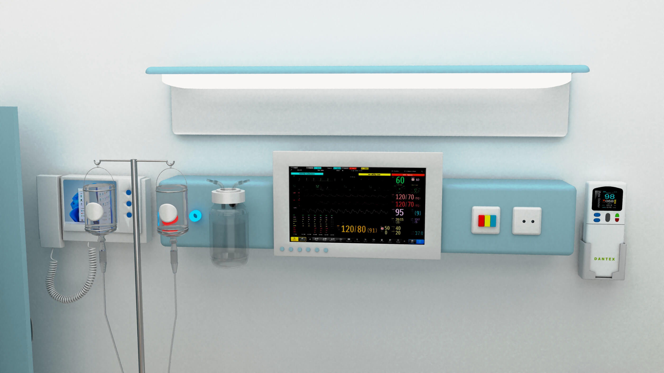 Hospital Room 5 - 4K 3D Model by Pictorer