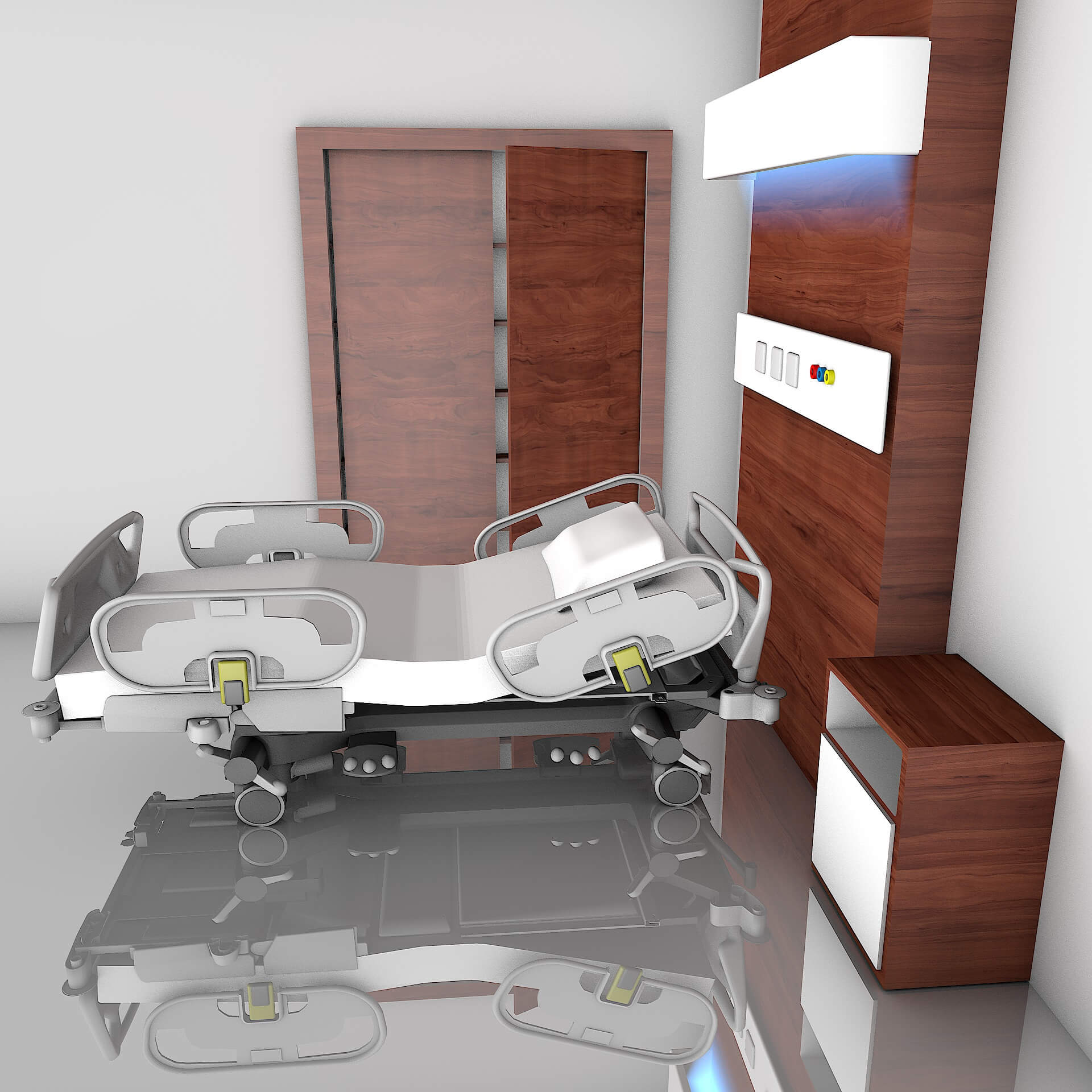 Hospital Room - 3D Model by Pictorer
