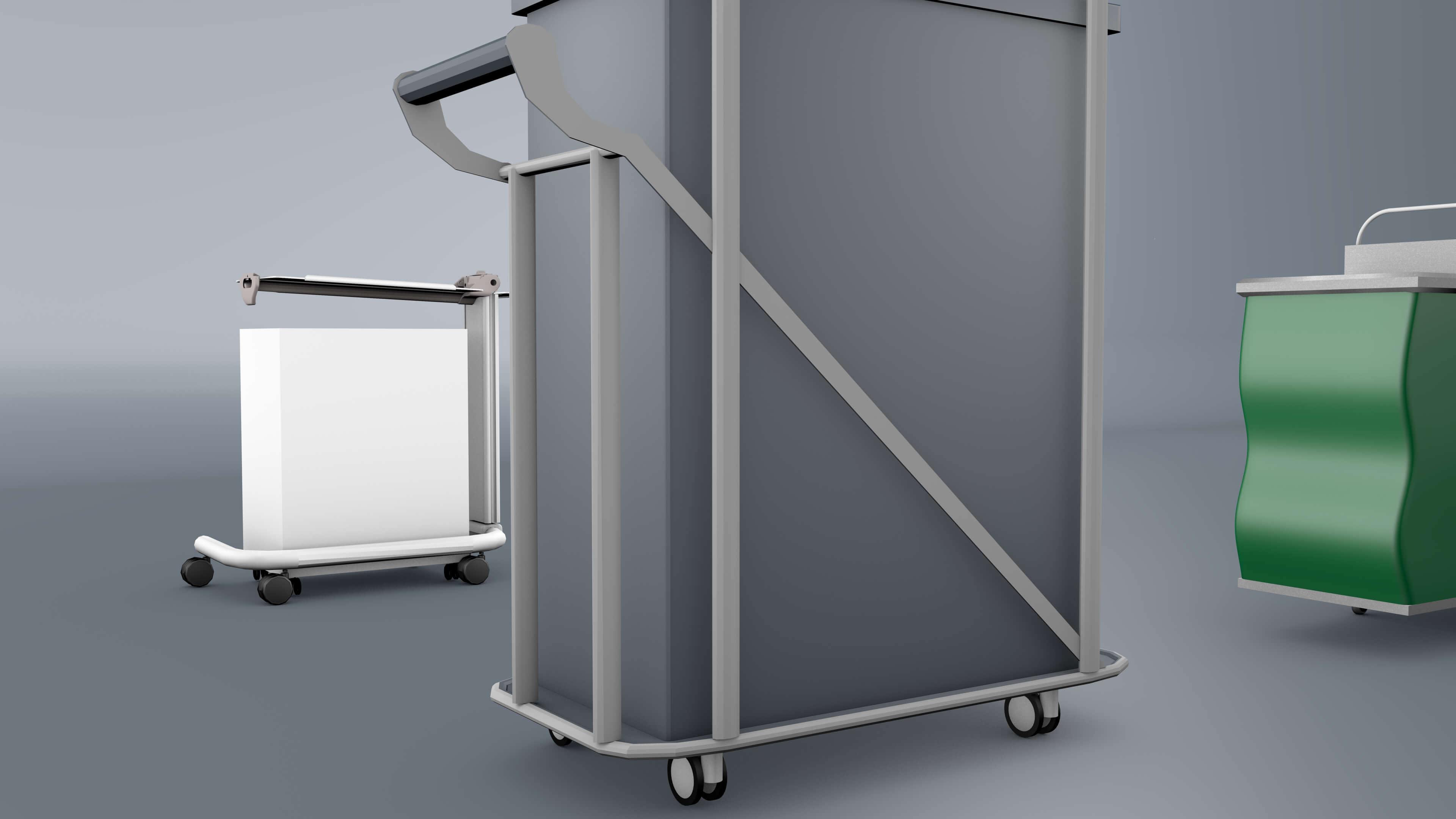 Hospital Trolleys Bundle - 3D Model by Pictorer