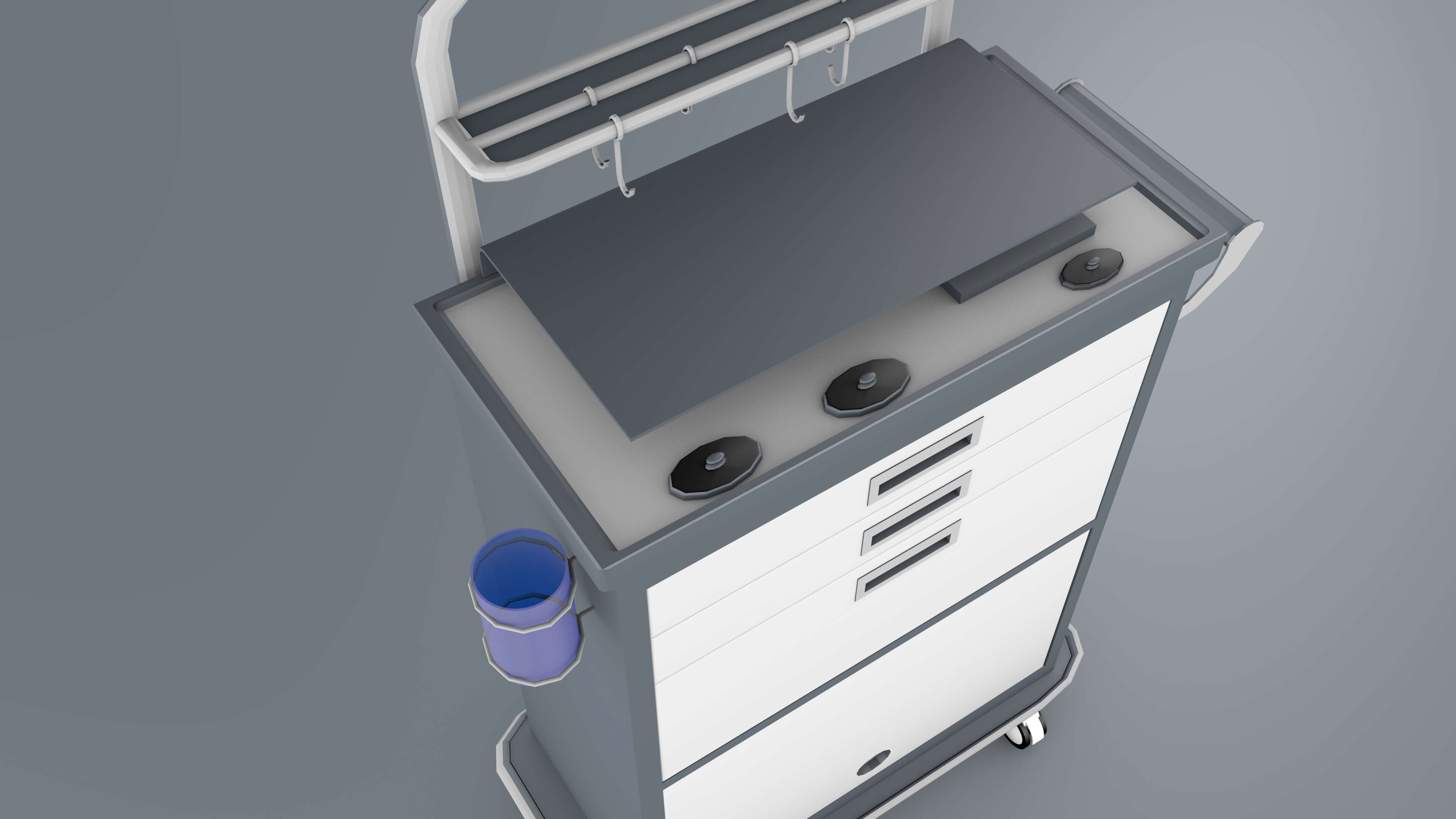 Hospital Trolleys Bundle - 3D Model by Pictorer