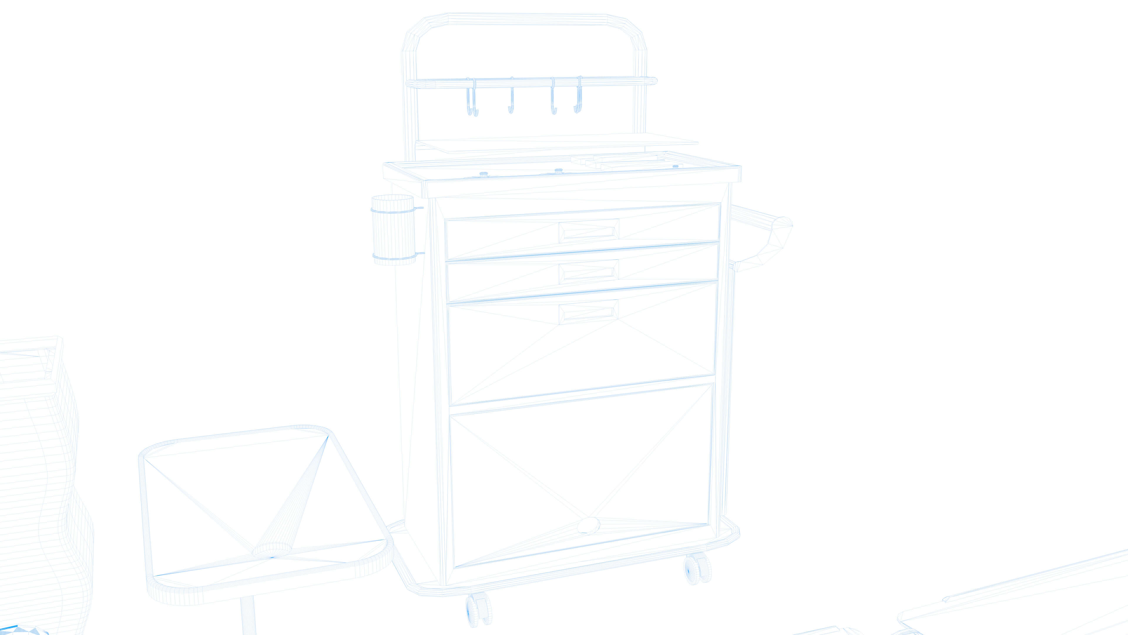 Hospital Trolleys Bundle - 3D Model by Pictorer