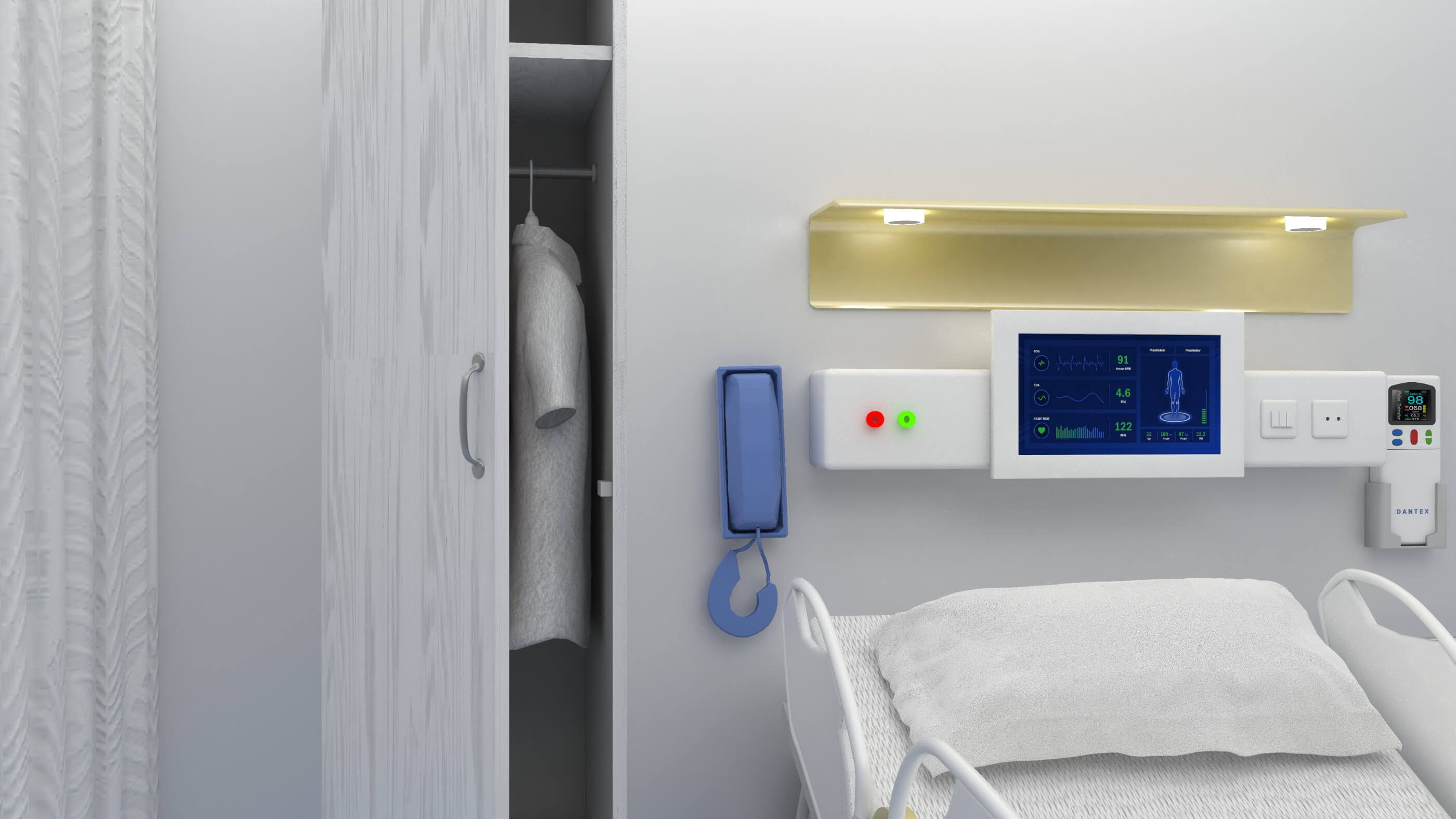 Hospital Ward 5 - 4K 3D Model by Pictorer