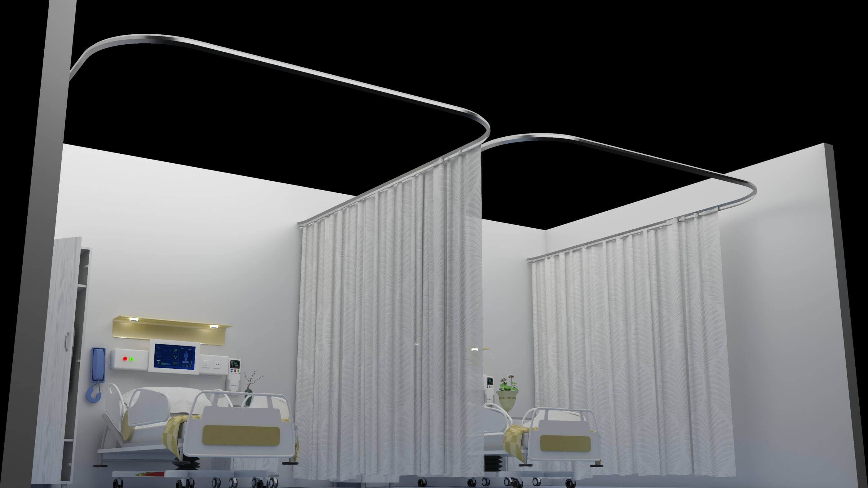 Hospital Ward 5 - 4K 3D Model by Pictorer