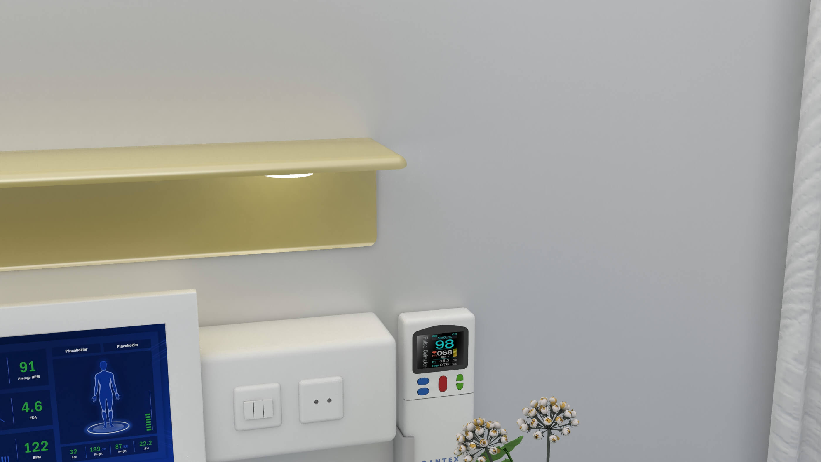 Hospital Ward 5 - 4K 3D Model by Pictorer