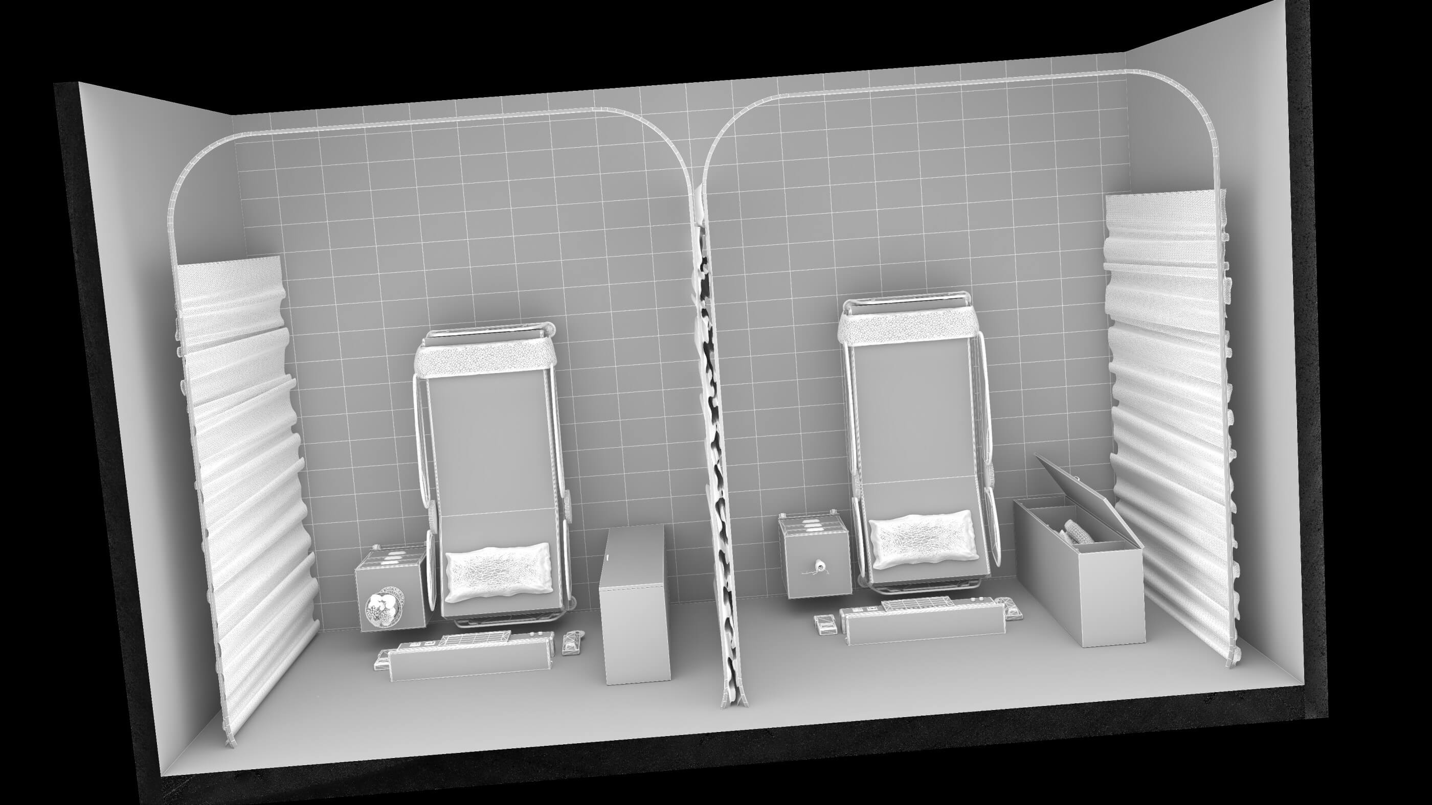 Hospital Ward 5 - 4K 3D Model by Pictorer