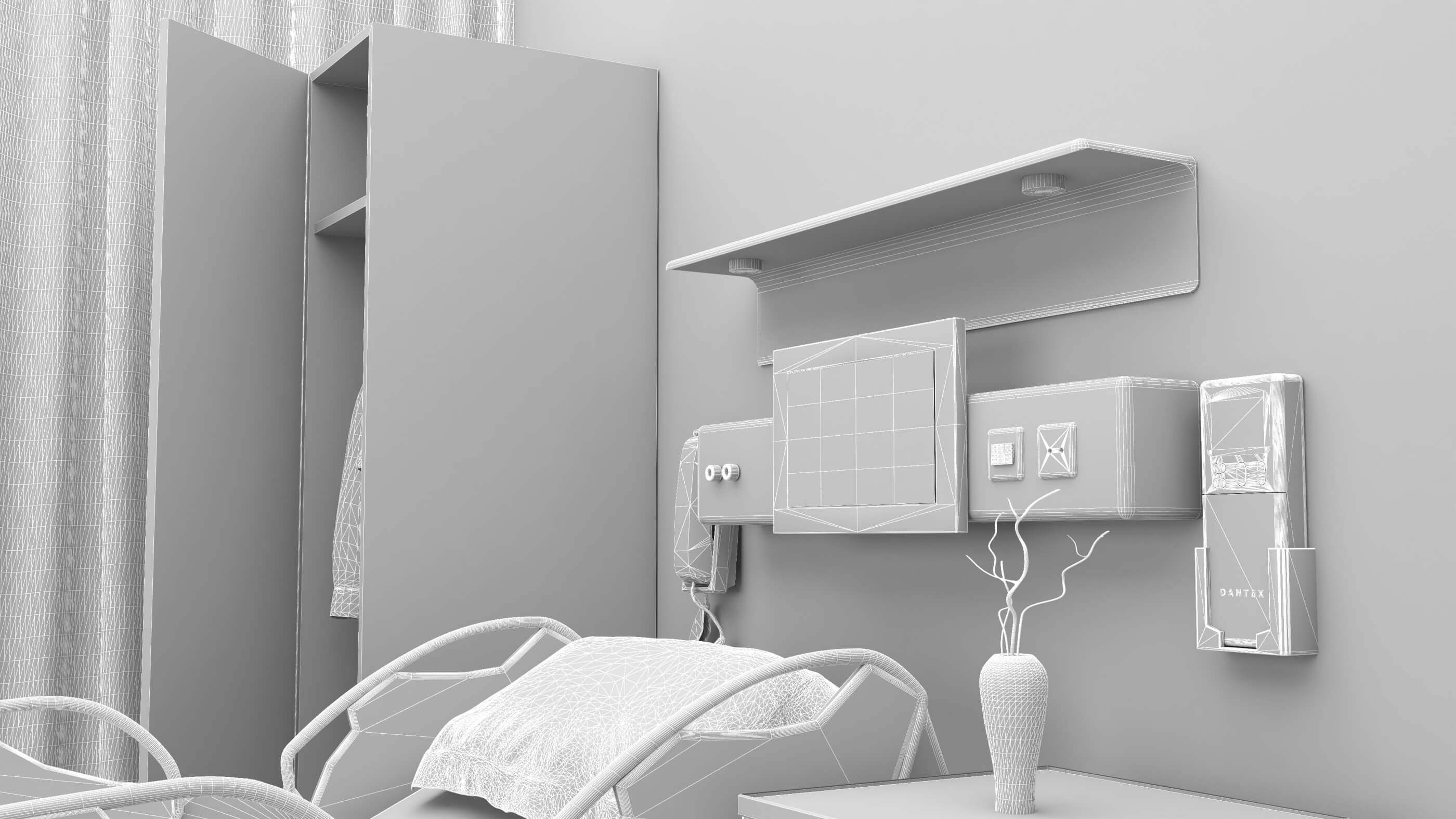 Hospital Ward 5 - 4K 3D Model by Pictorer