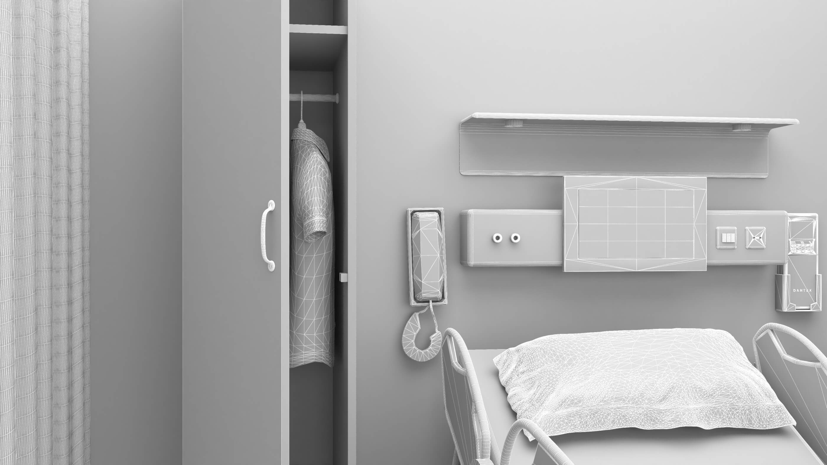 Hospital Ward 5 - 4K 3D Model by Pictorer