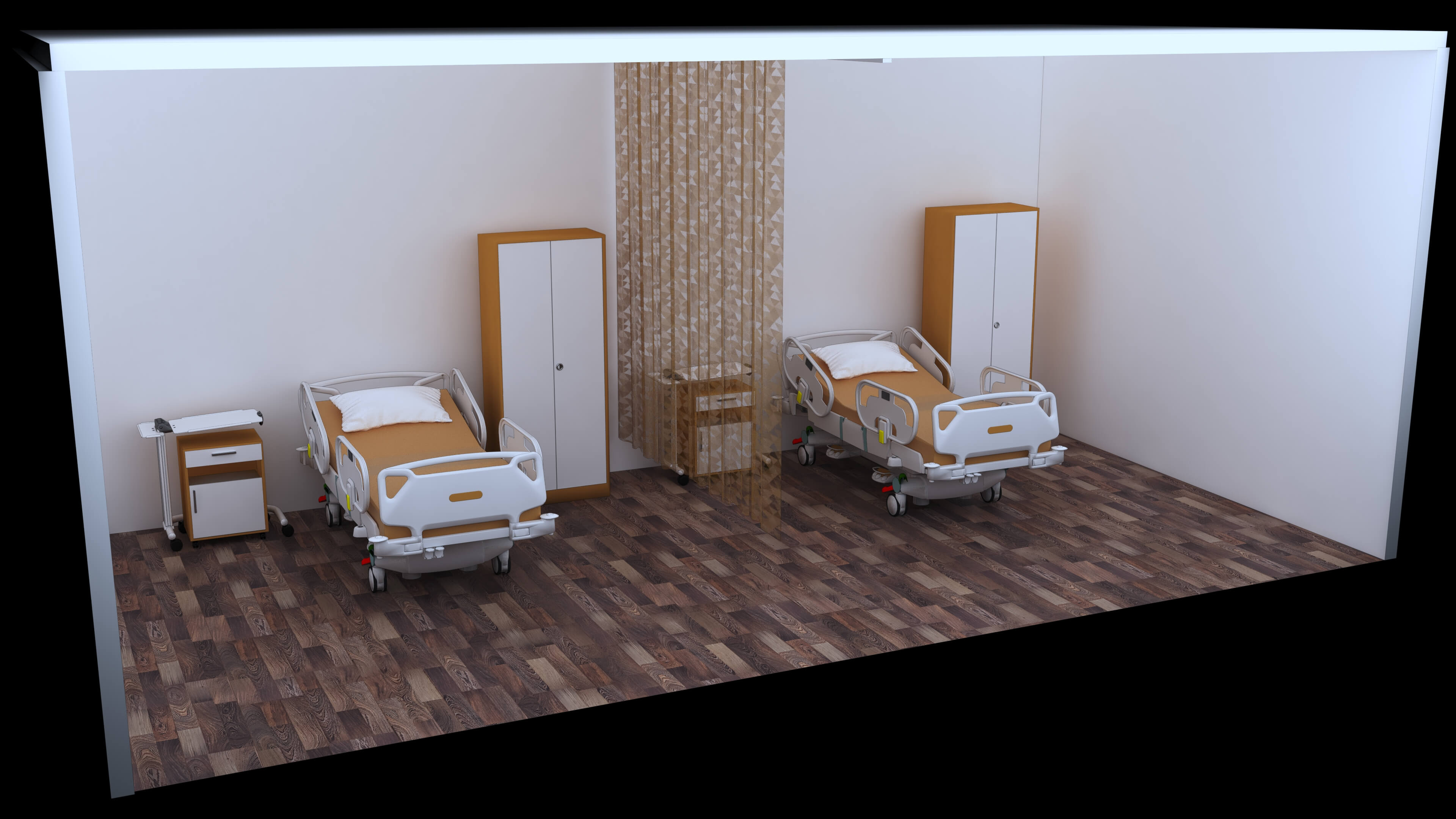 Hospital Ward 6 - 4K 3D Model by Pictorer