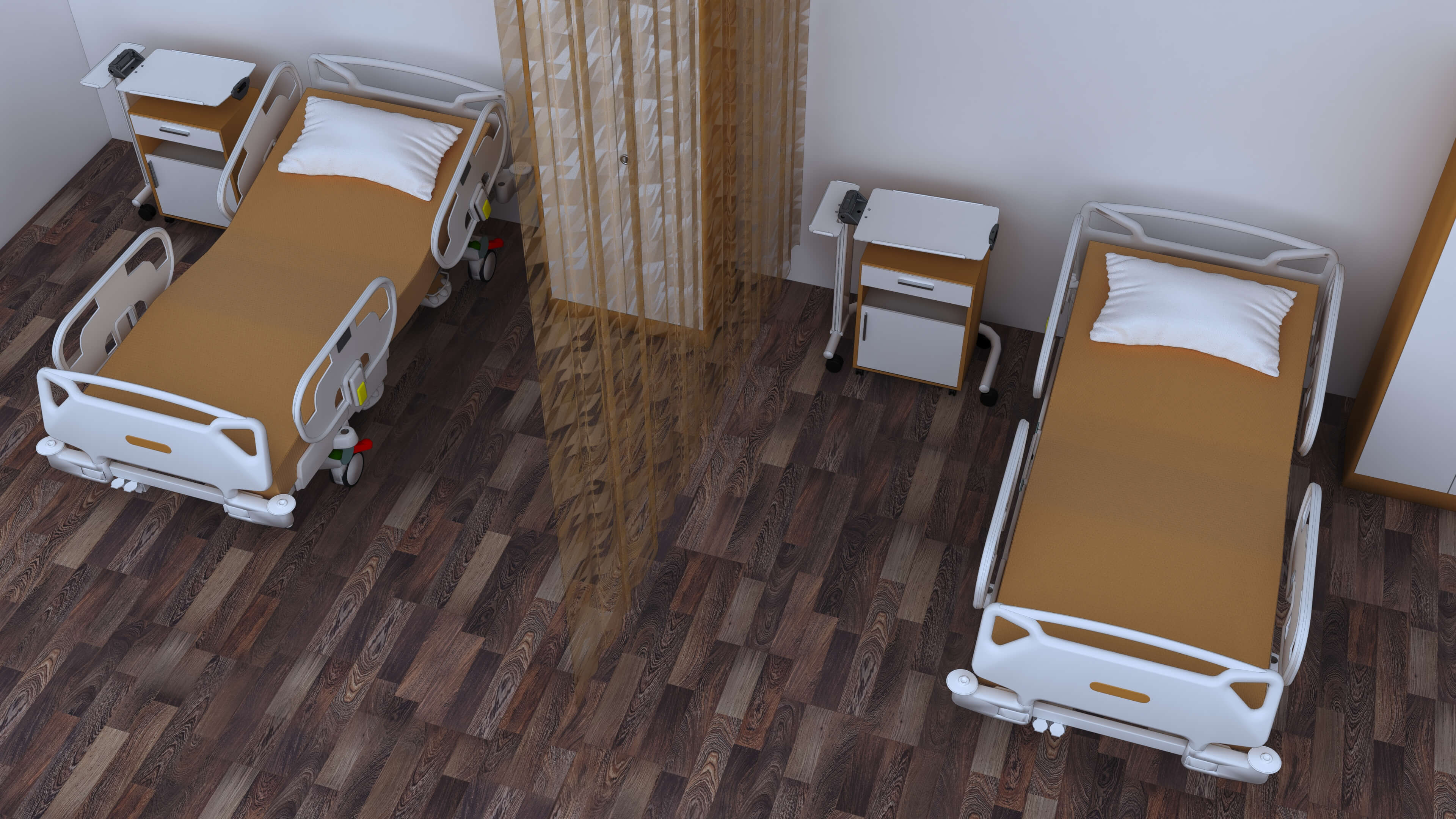 Hospital Ward 6 - 4K 3D Model by Pictorer