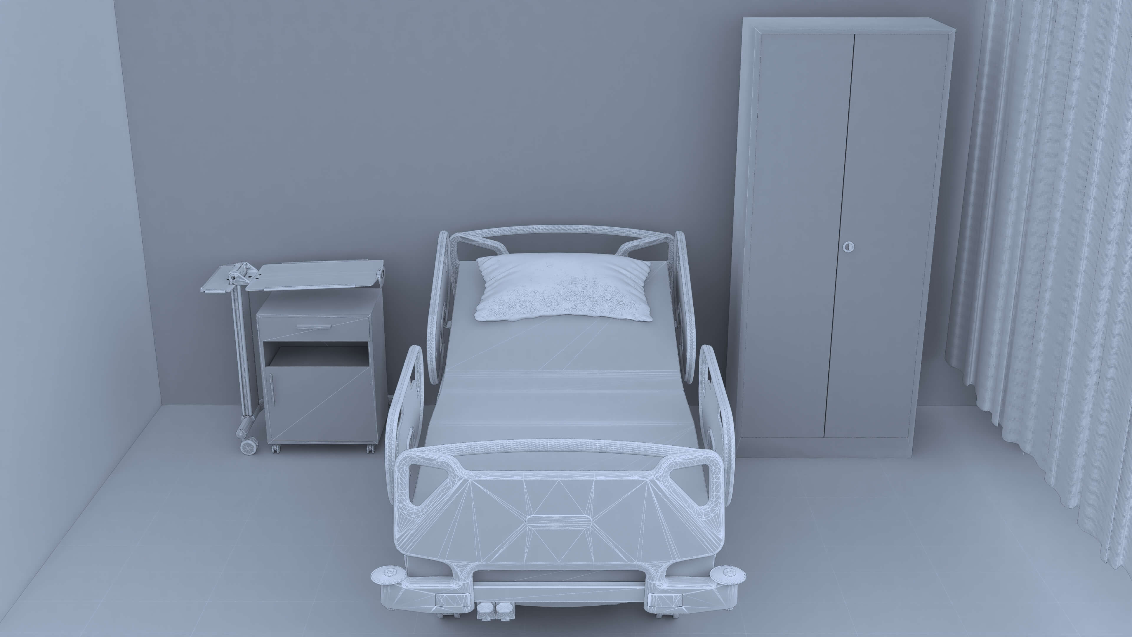 Hospital Ward 6 - 4K 3D Model by Pictorer