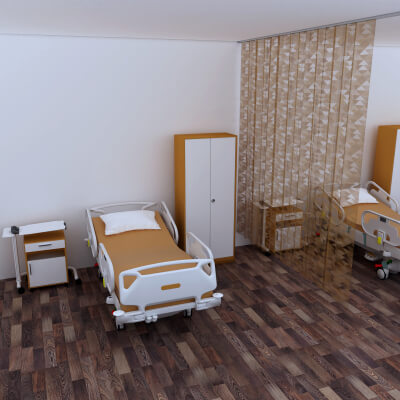 Hospital Ward 6 - 4K 3D Model by Pictorer