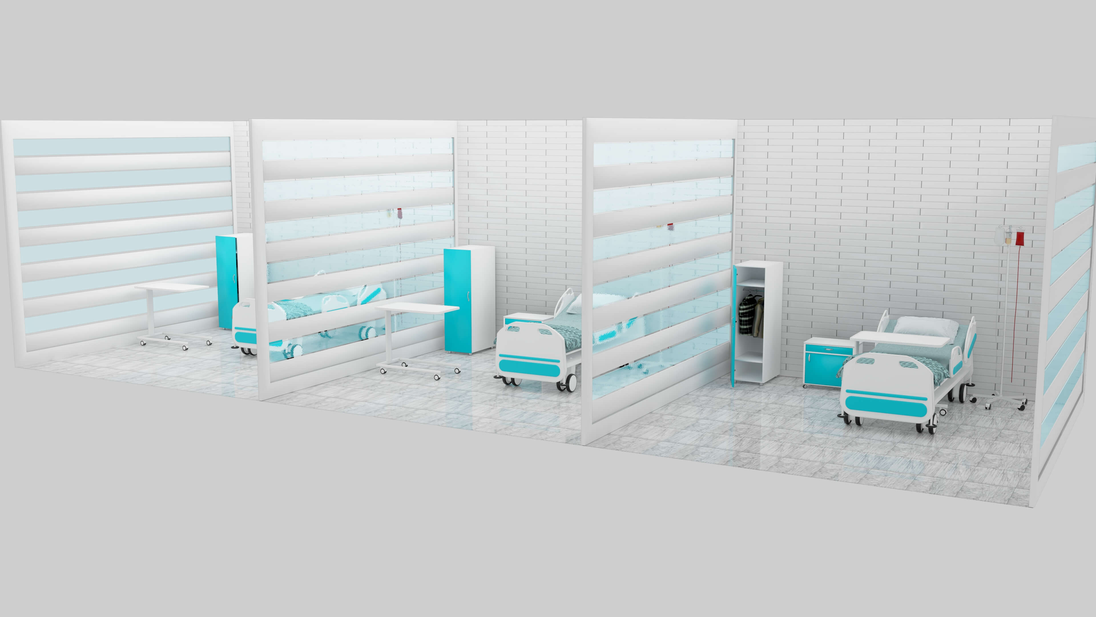 Hospital Ward 7 - 4K 3D Model by Pictorer