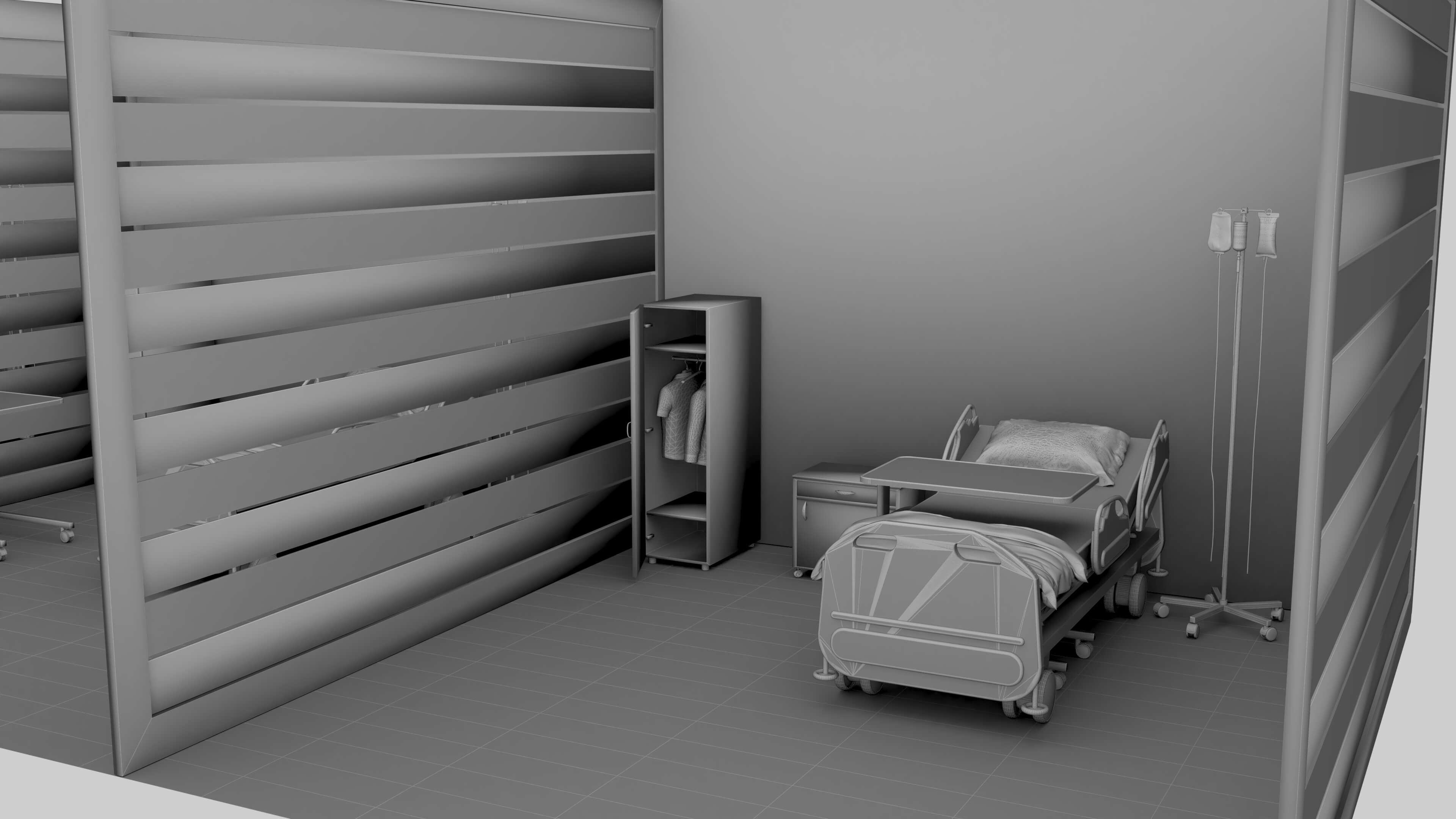 Hospital Ward 7 - 4K 3D Model by Pictorer