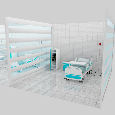 Hospital Ward 7 - 4K 3D Model by Pictorer