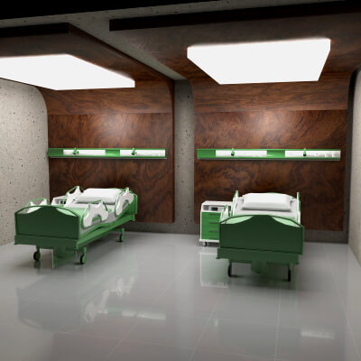 Hospital Ward 8 - 3D Model by Pictorer