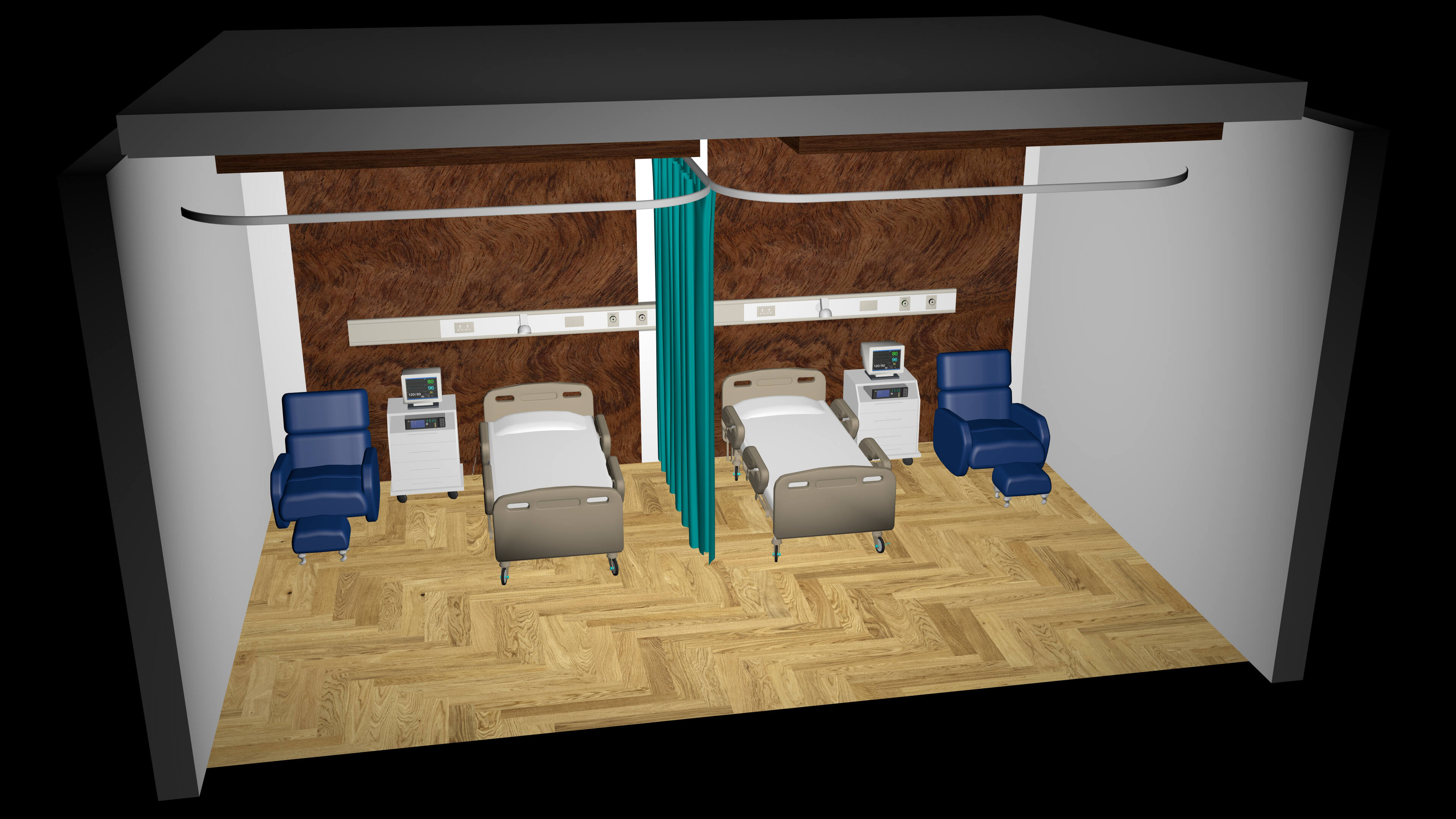 Hospital Ward 9 - 8K 3D Model by Pictorer