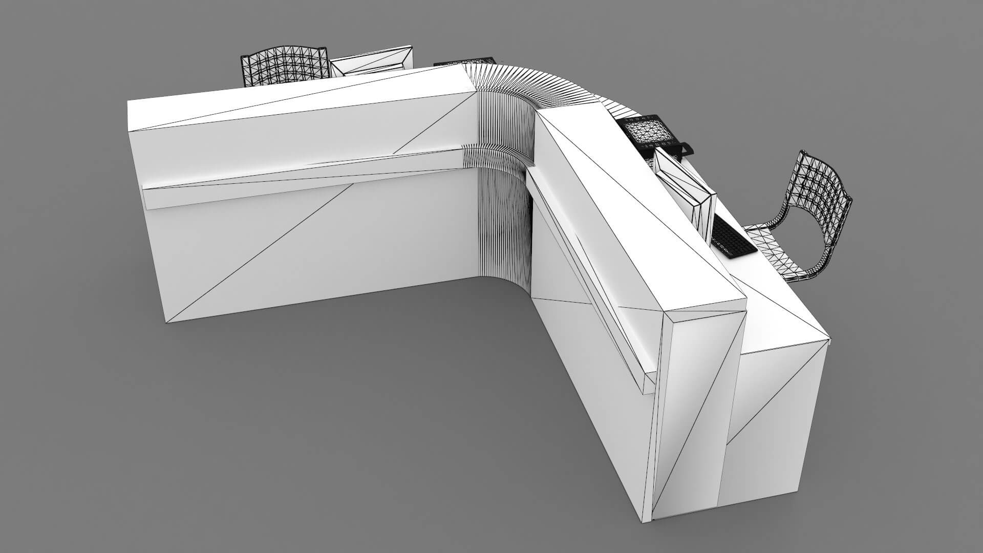 Information Desk - 3D Model by Pictorer