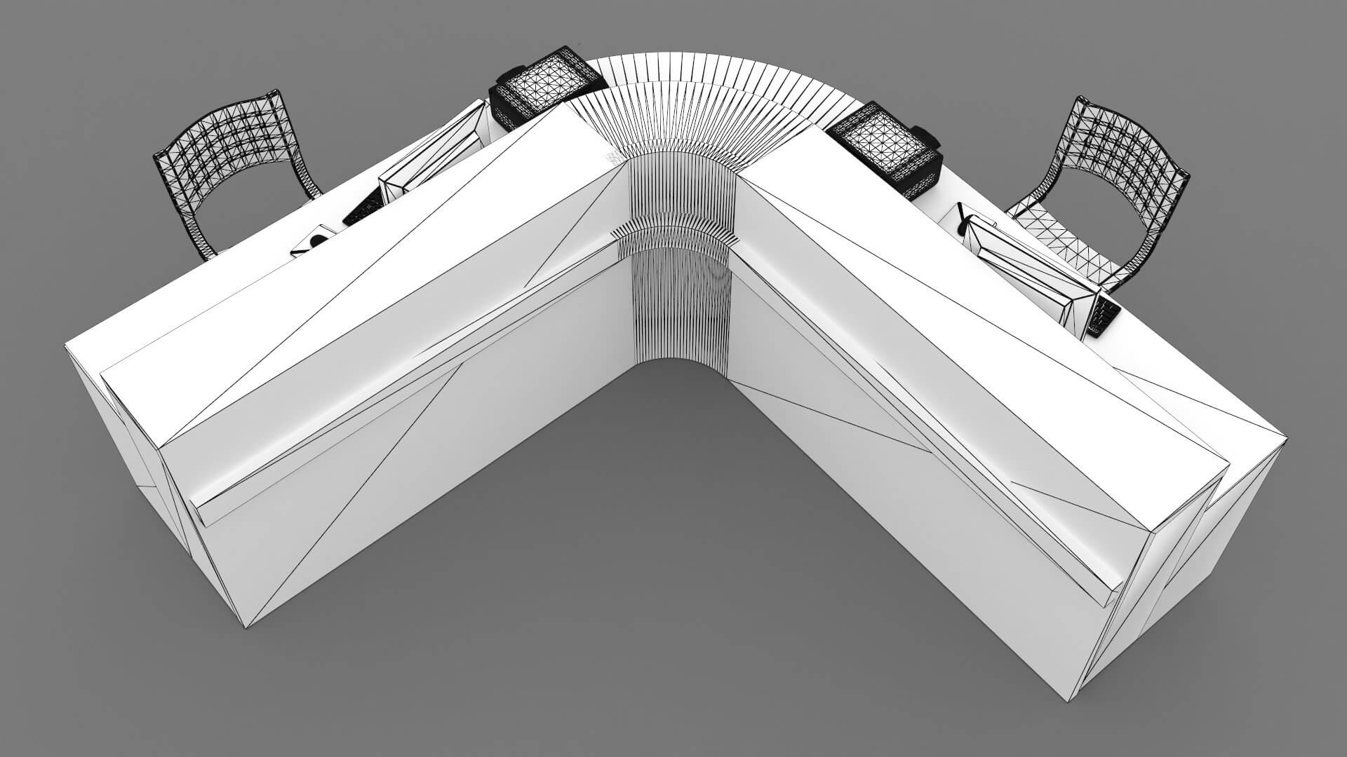 Information Desk - 3D Model by Pictorer