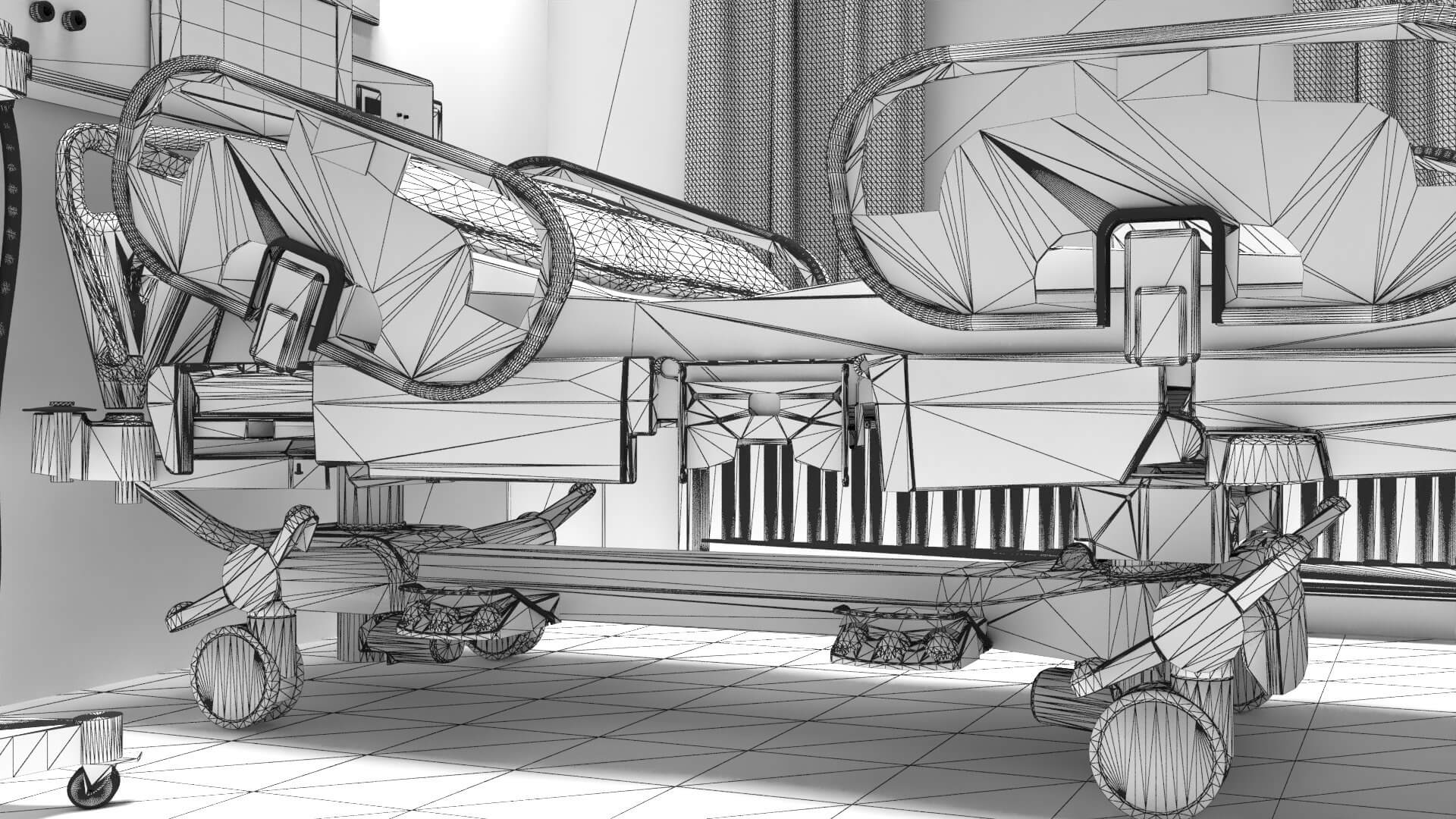 Intensive Care Unit 2 - 3D Model by Pictorer