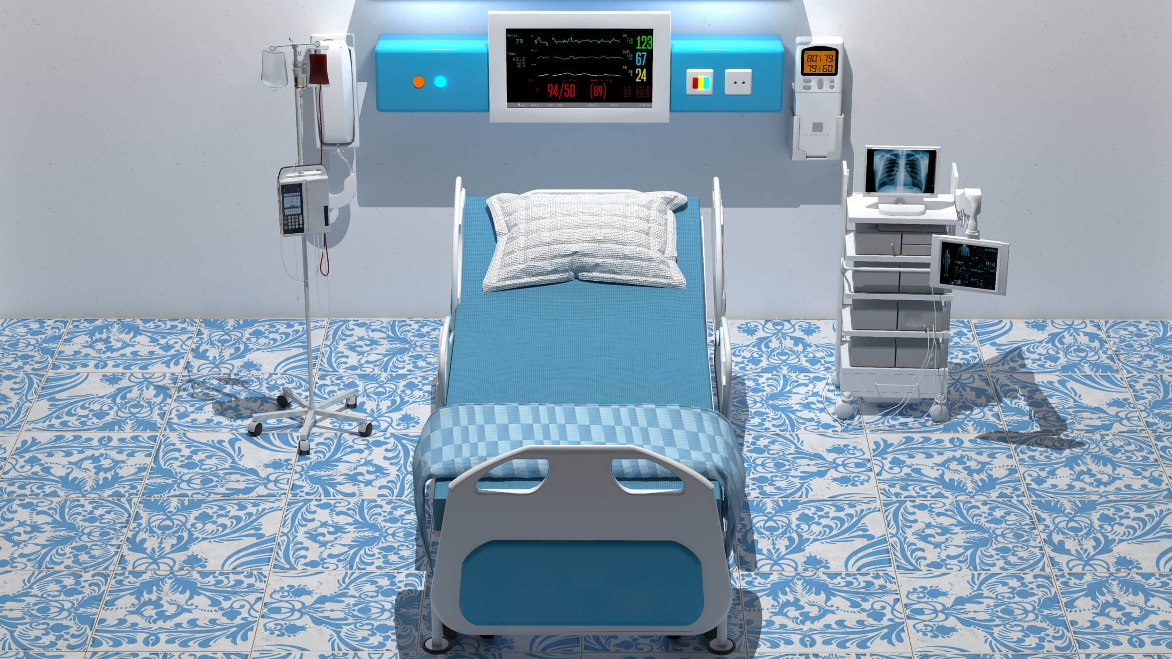 Intensive Care Unit 5 - 4K 3D Model by Pictorer