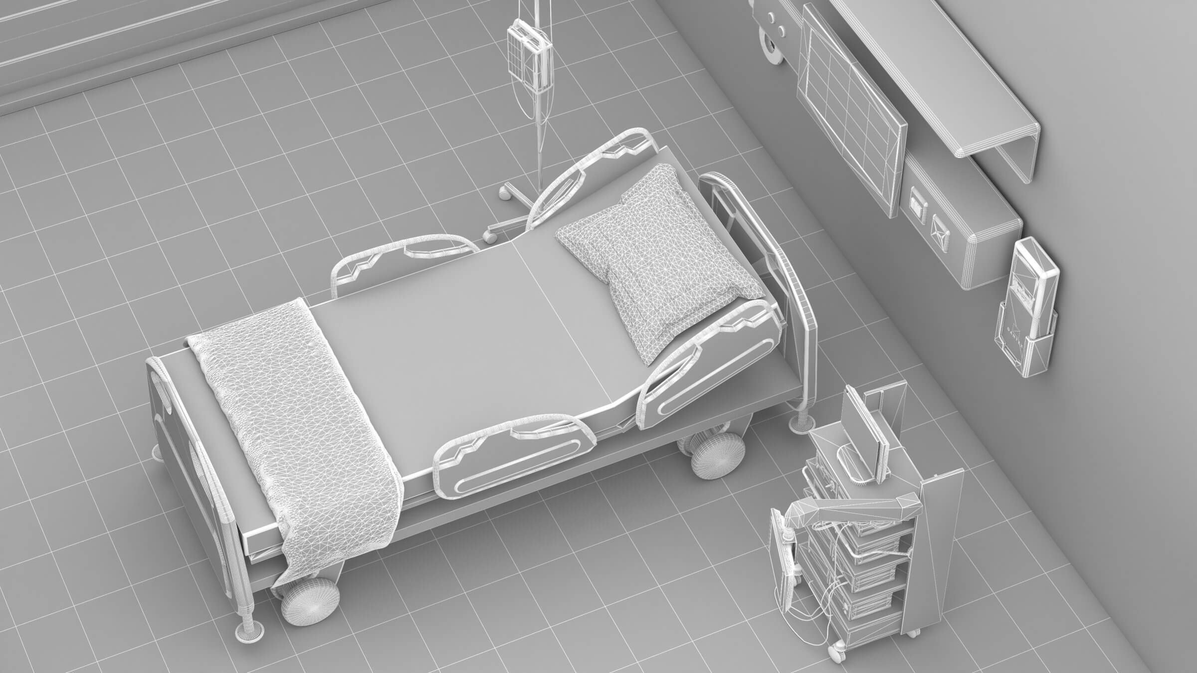 Intensive Care Unit 5 - 4K 3D Model by Pictorer