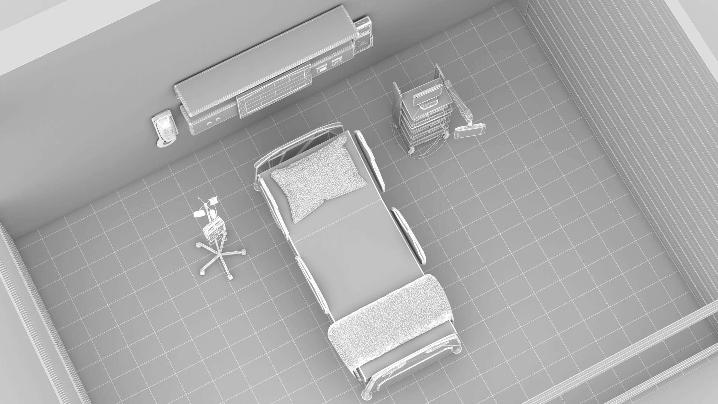 Intensive Care Unit 5 - 4K 3D Model by Pictorer