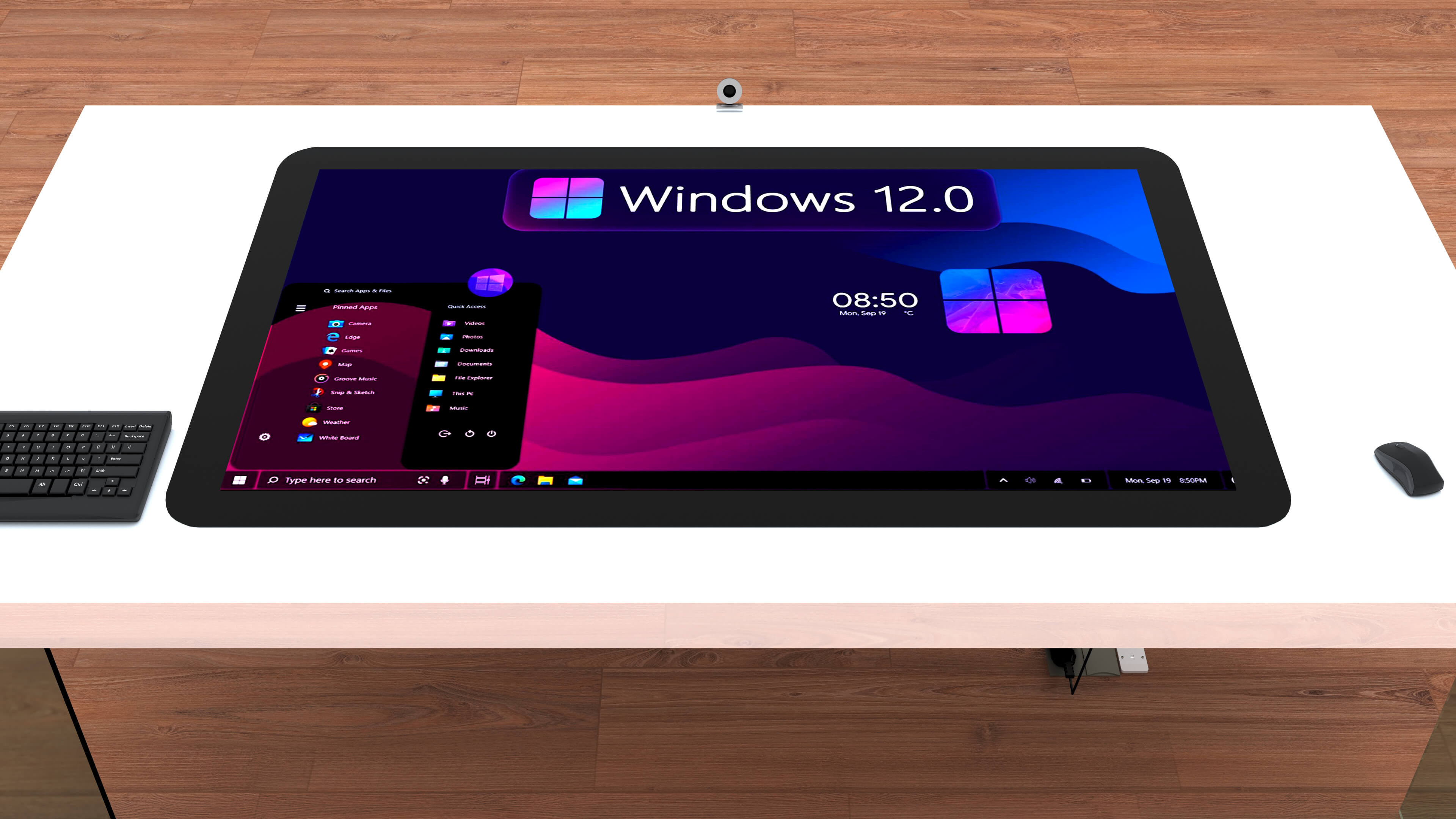 Interactive Multi-Touch Table 8K 3D Model by Pictorer