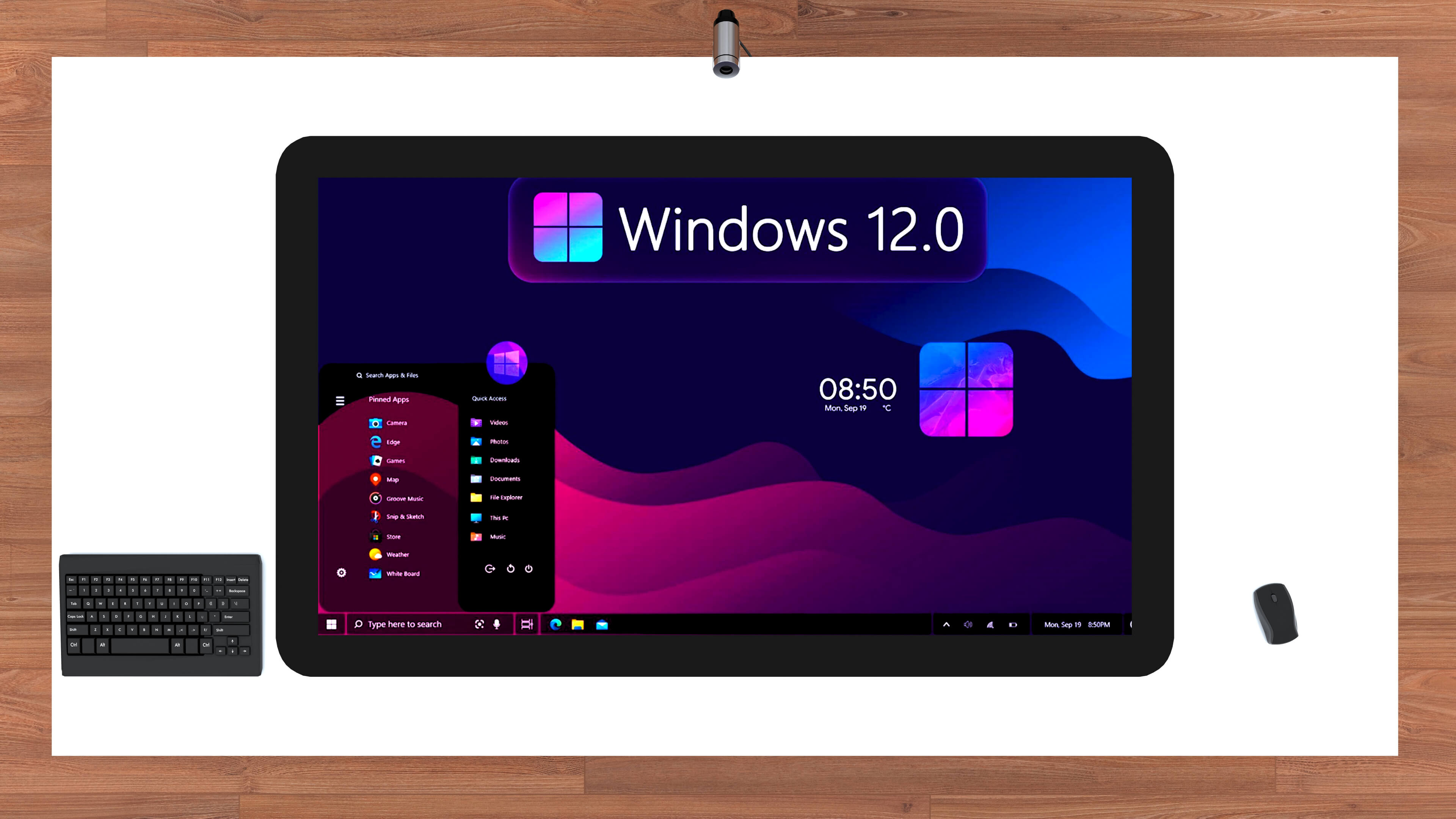 Interactive Multi-Touch Table 8K 3D Model by Pictorer