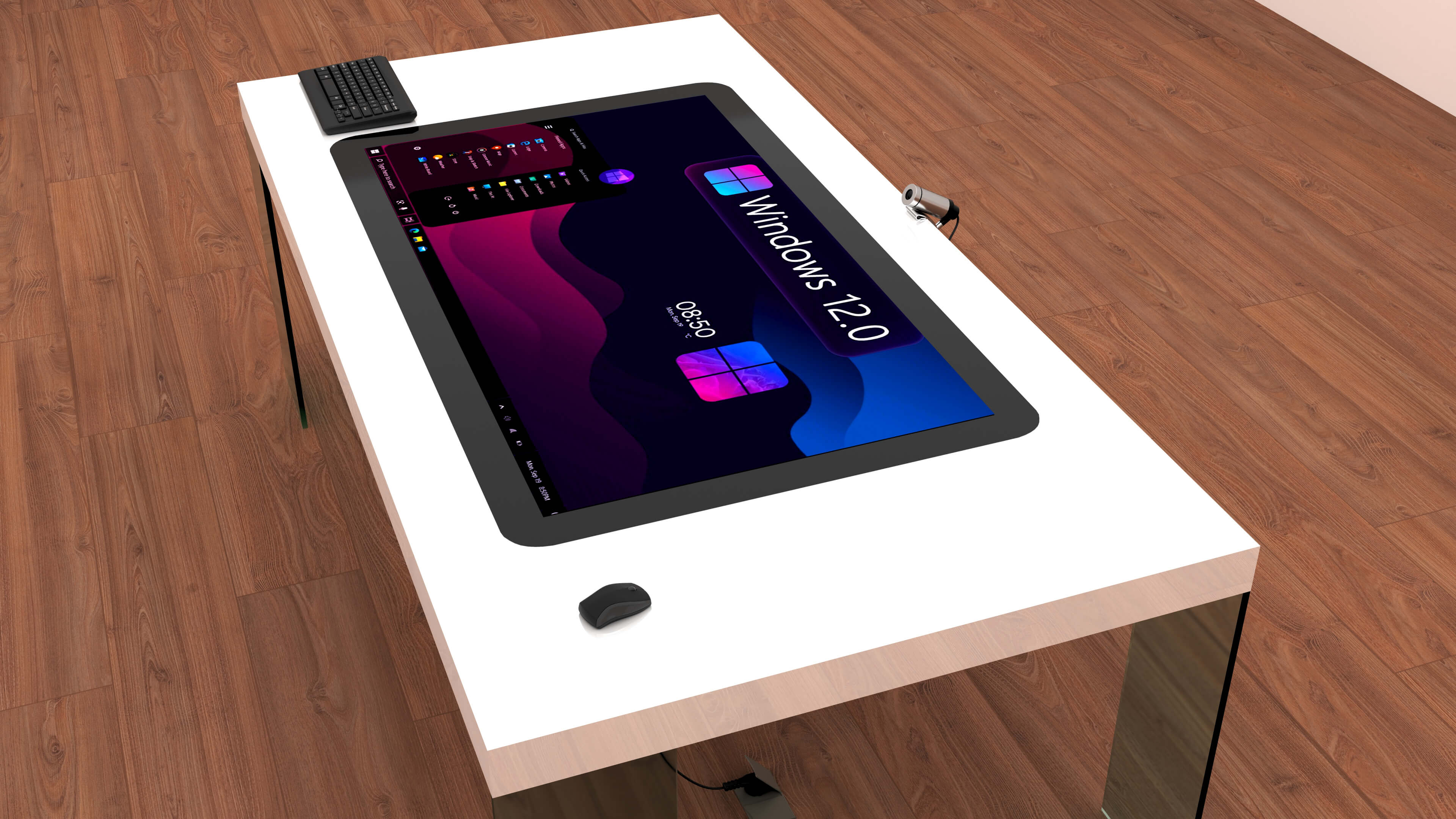 Interactive Multi-Touch Table 8K 3D Model by Pictorer