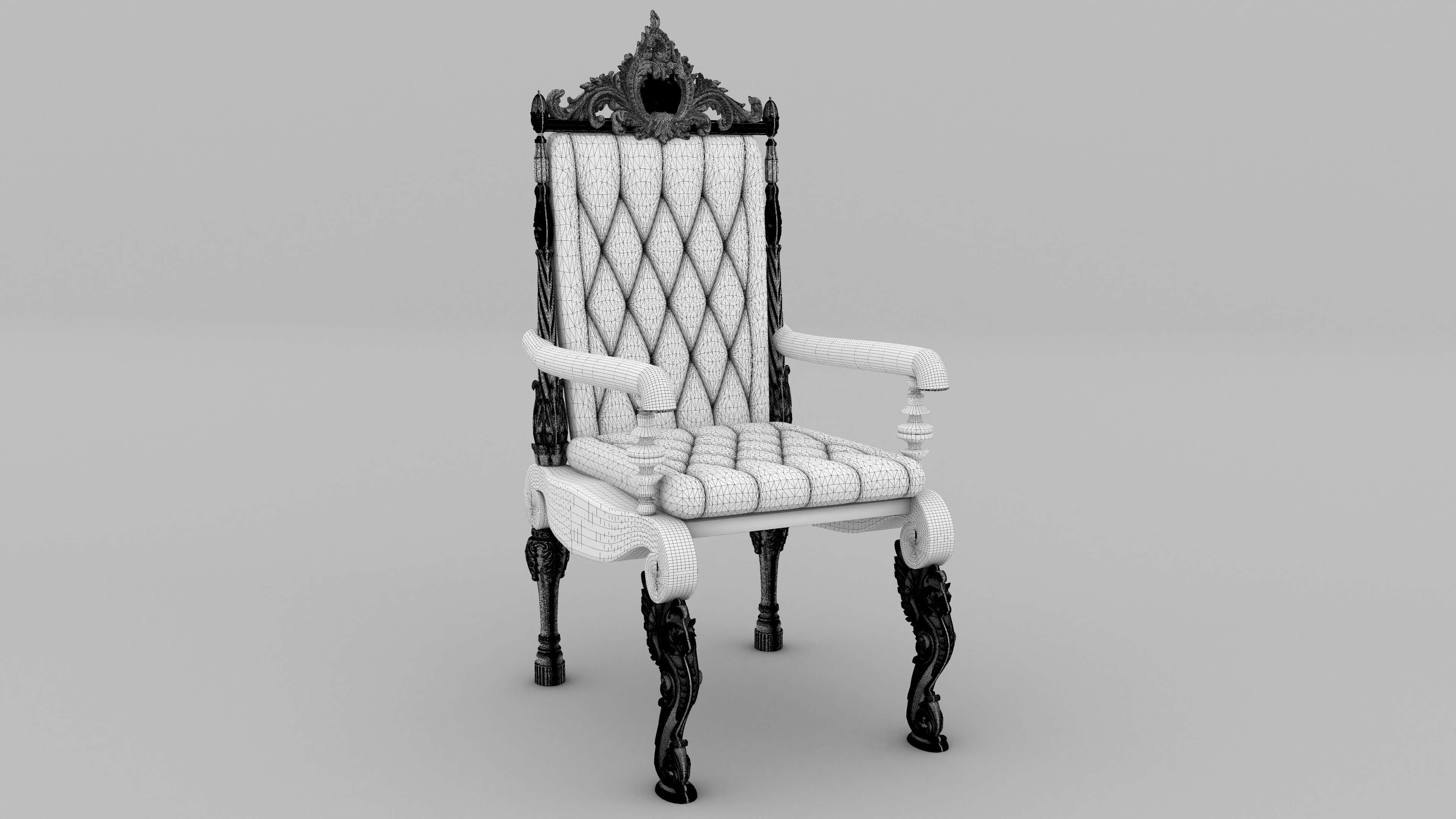 King Throne 10 - 8K 3D Model by Pictorer