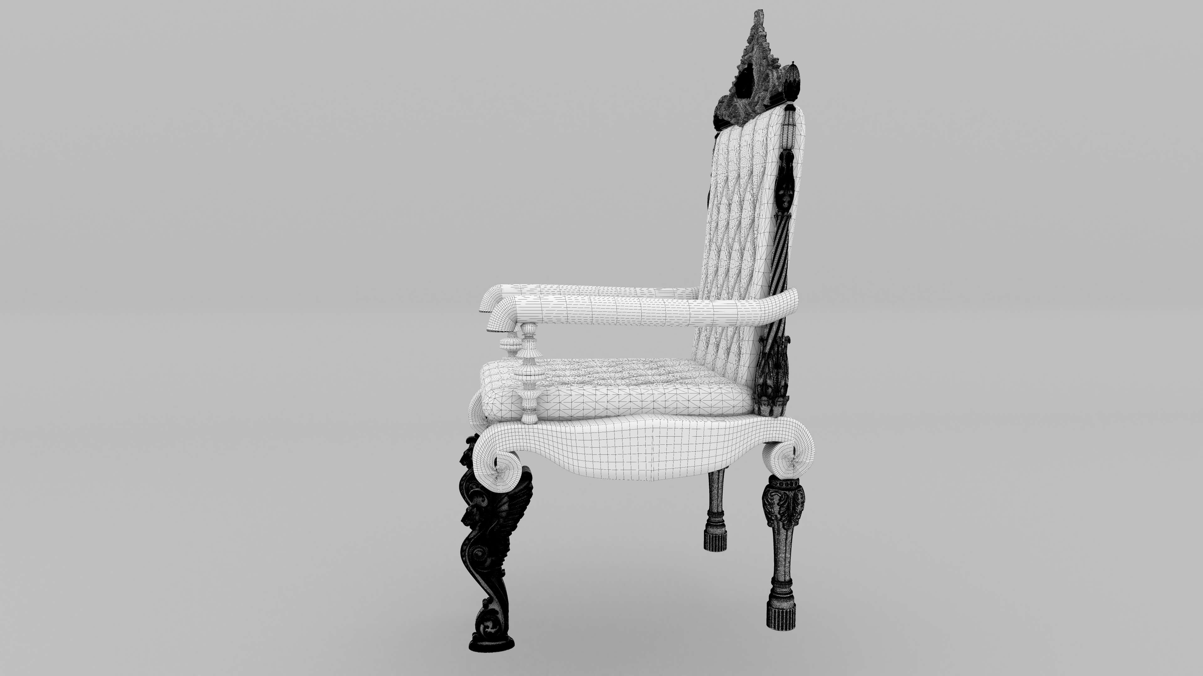 King Throne 10 - 3D Model by Pictorer