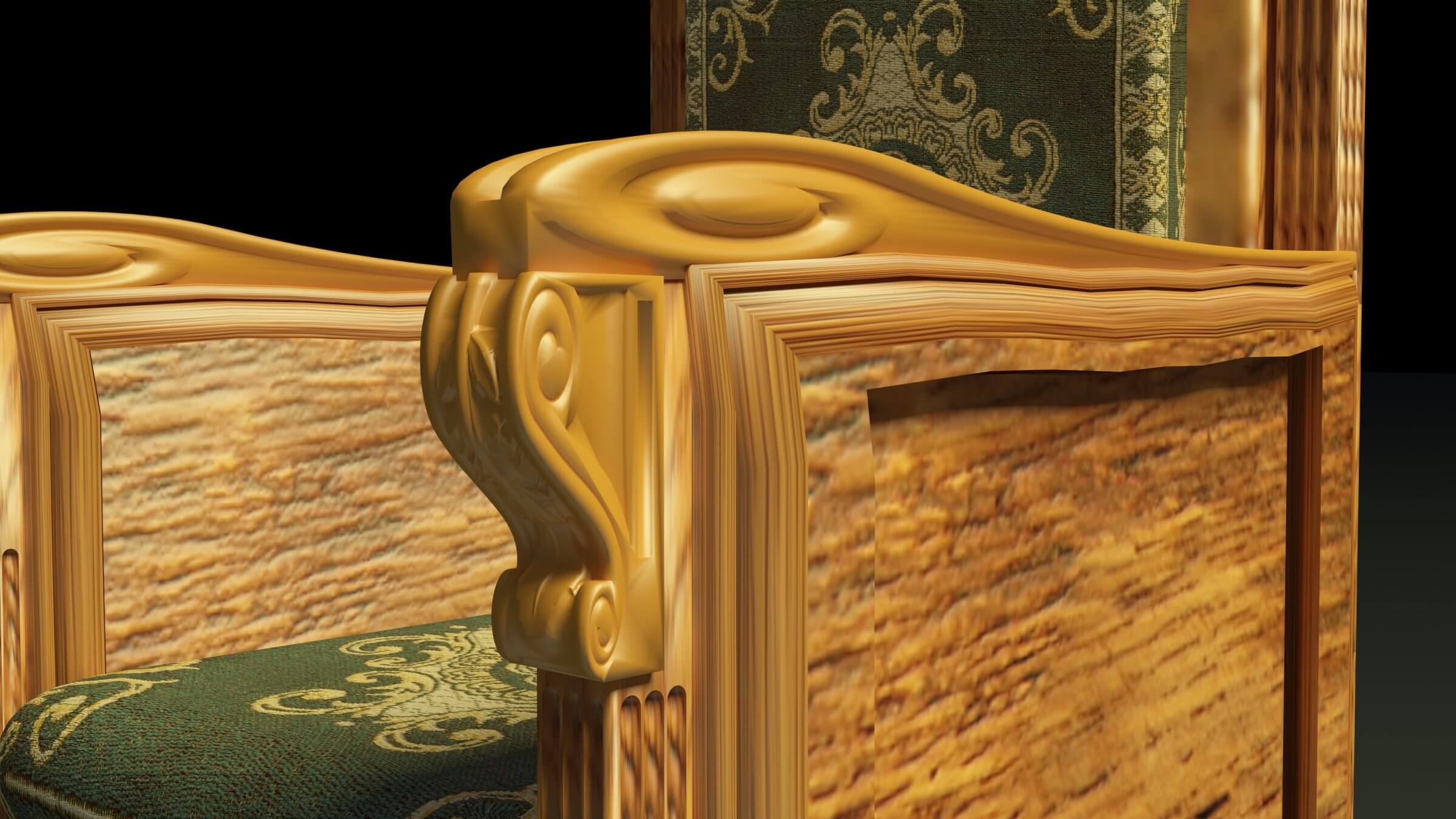 King Throne 2 - 4K 3D Model by Pictorer