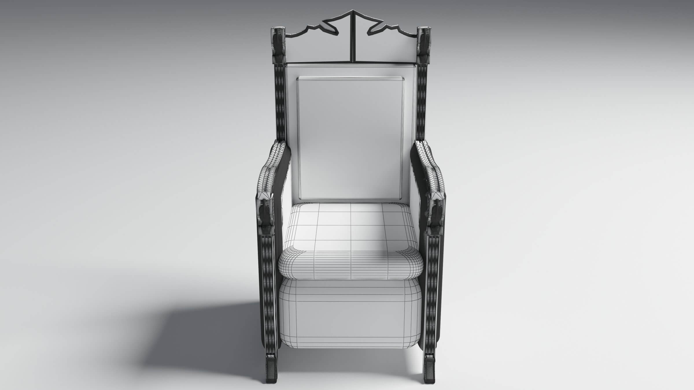 King Throne 2 - 4K 3D Model by Pictorer