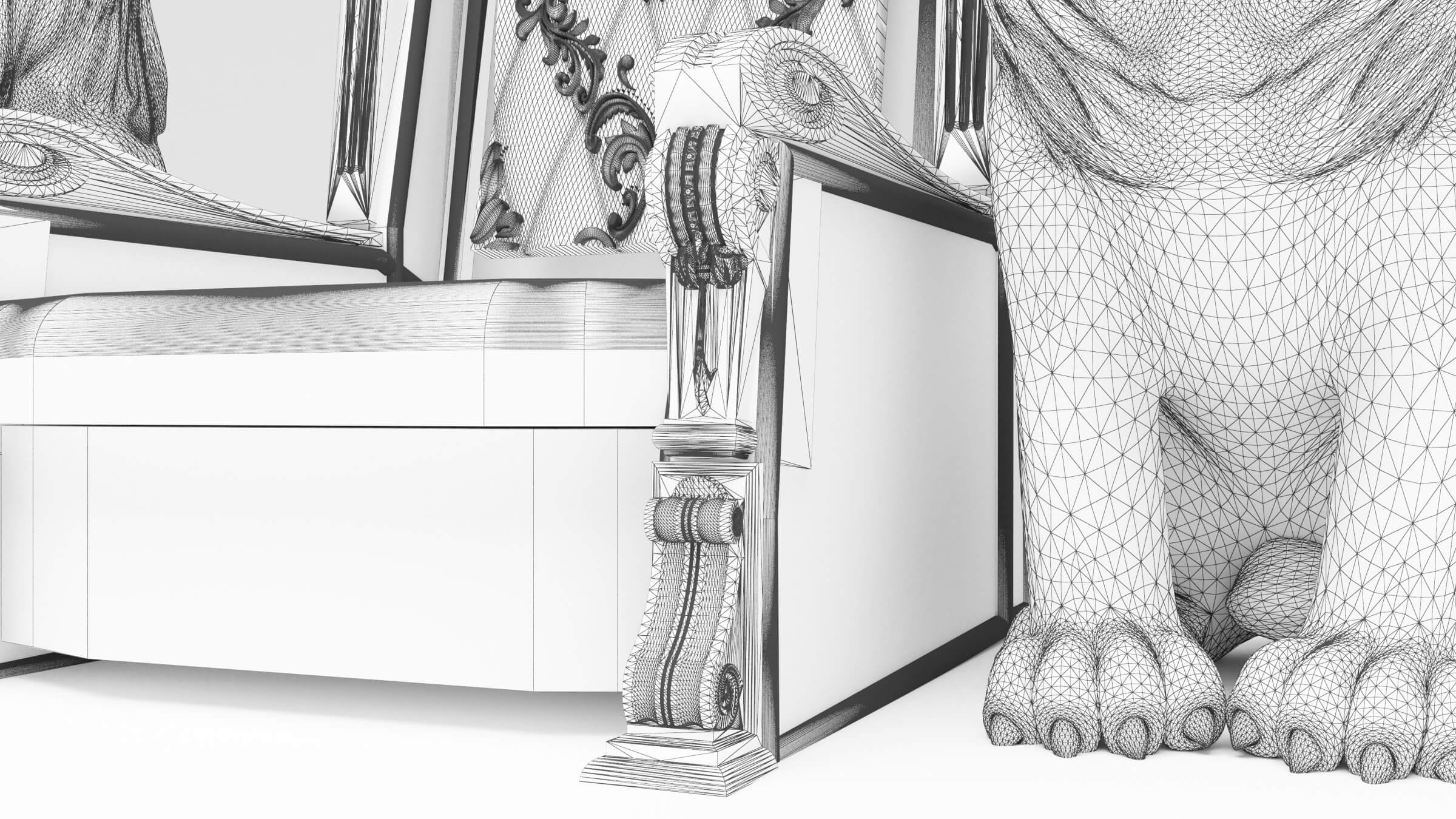 King Throne 3 - 4K 3D Model by Pictorer