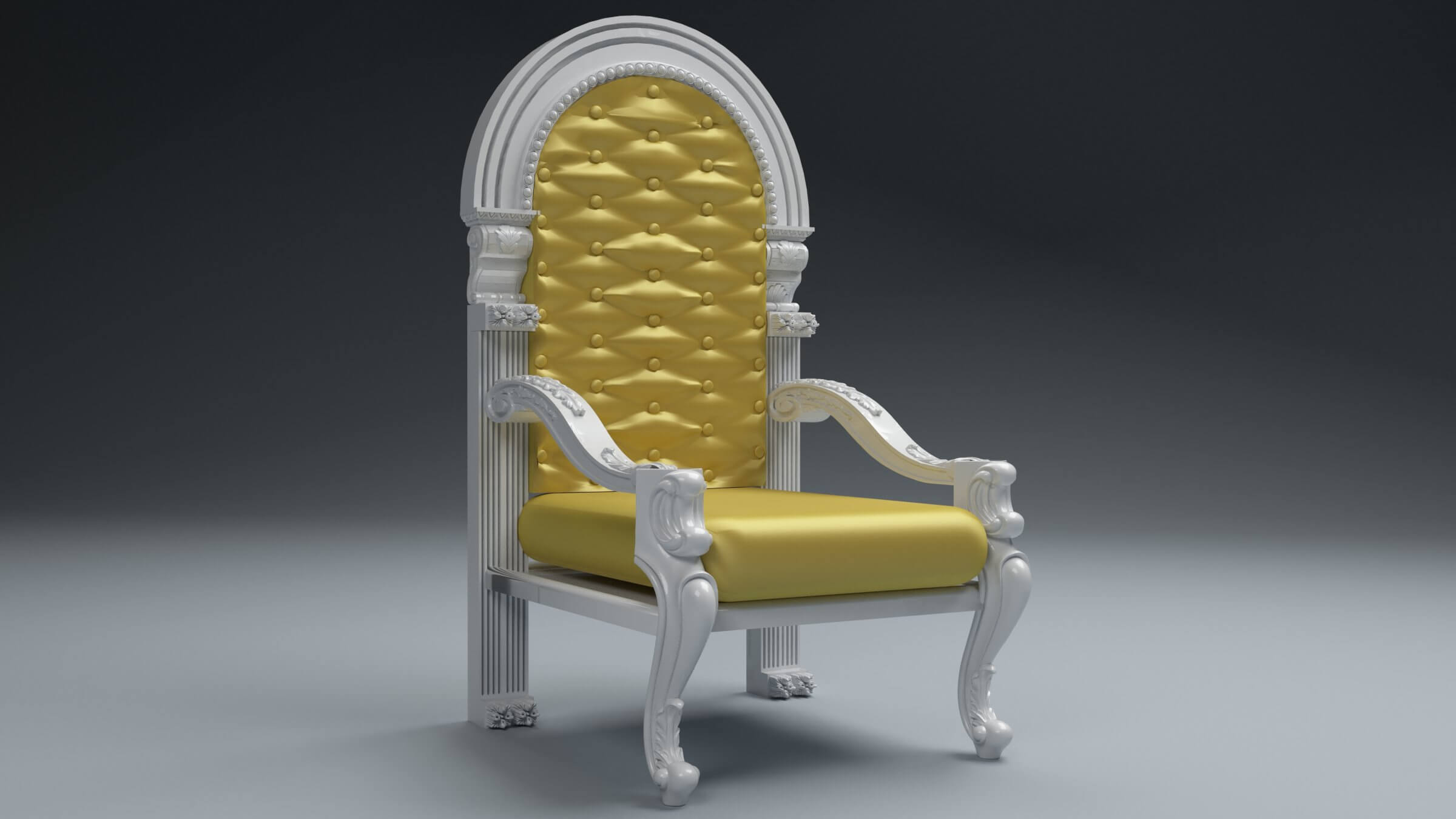 King Throne 4 - 4K 3D Model by Pictorer