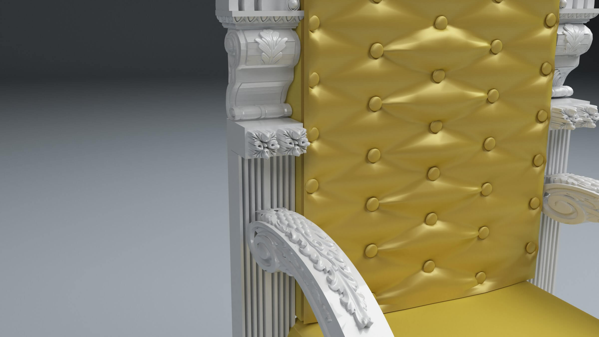 King Throne 4 - 4K 3D Model by Pictorer