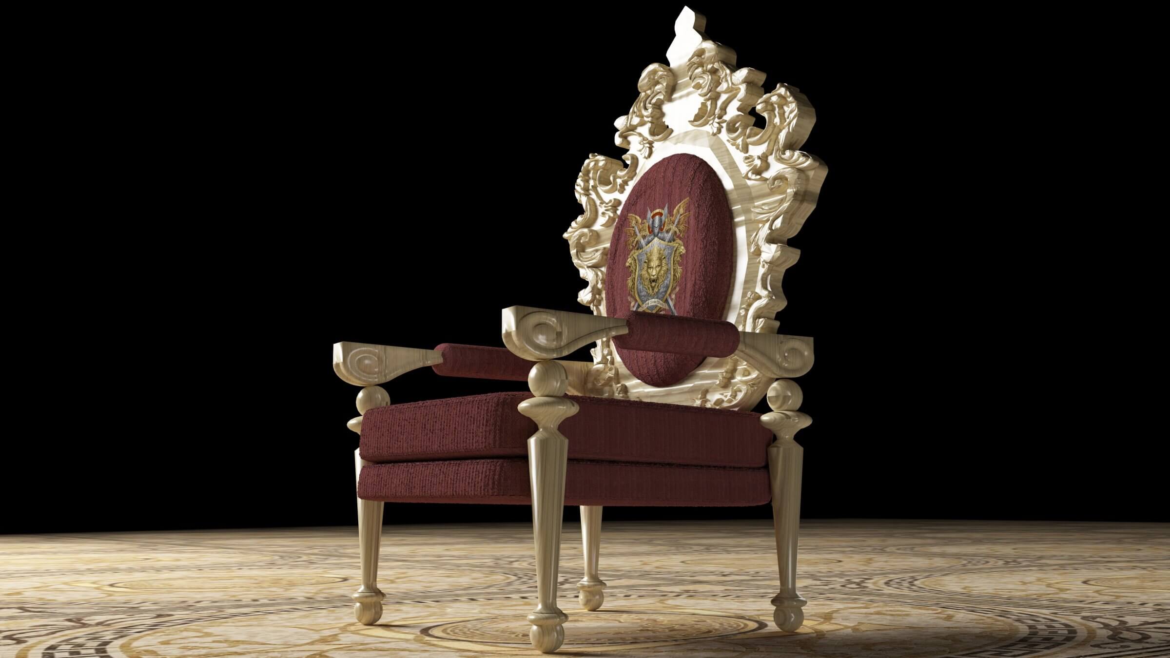 King Throne 5 - 4K 3D Model by Pictorer