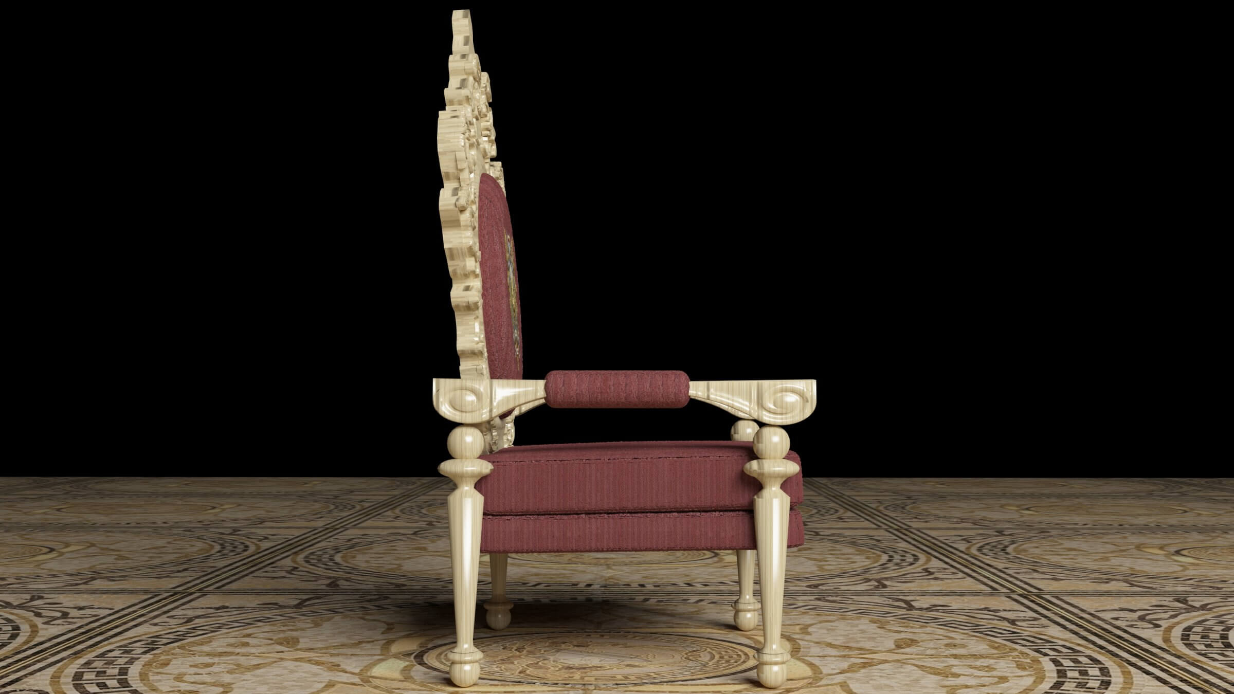King Throne 5 - 4K 3D Model by Pictorer