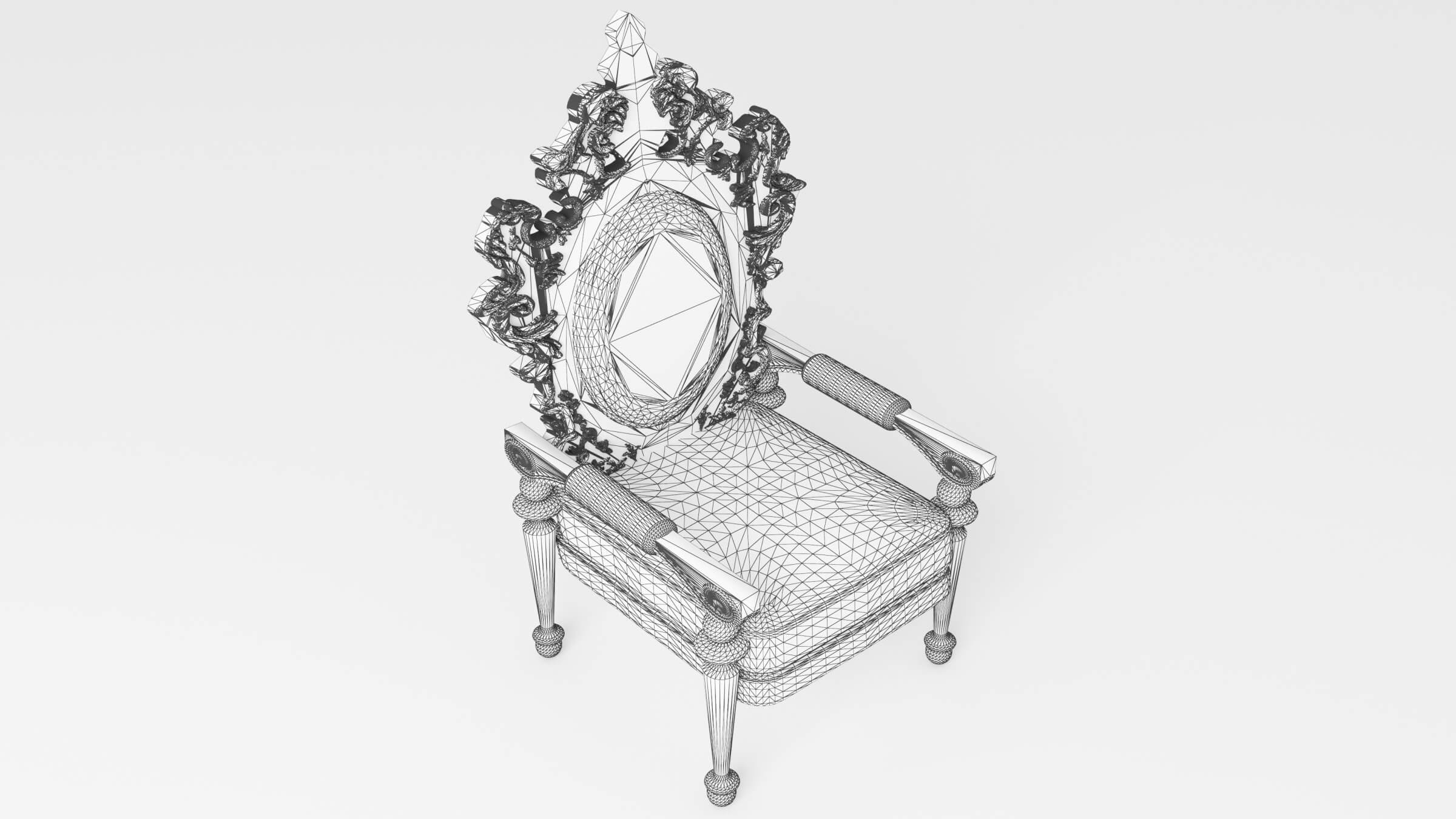 King Throne 5 - 4K 3D Model by Pictorer