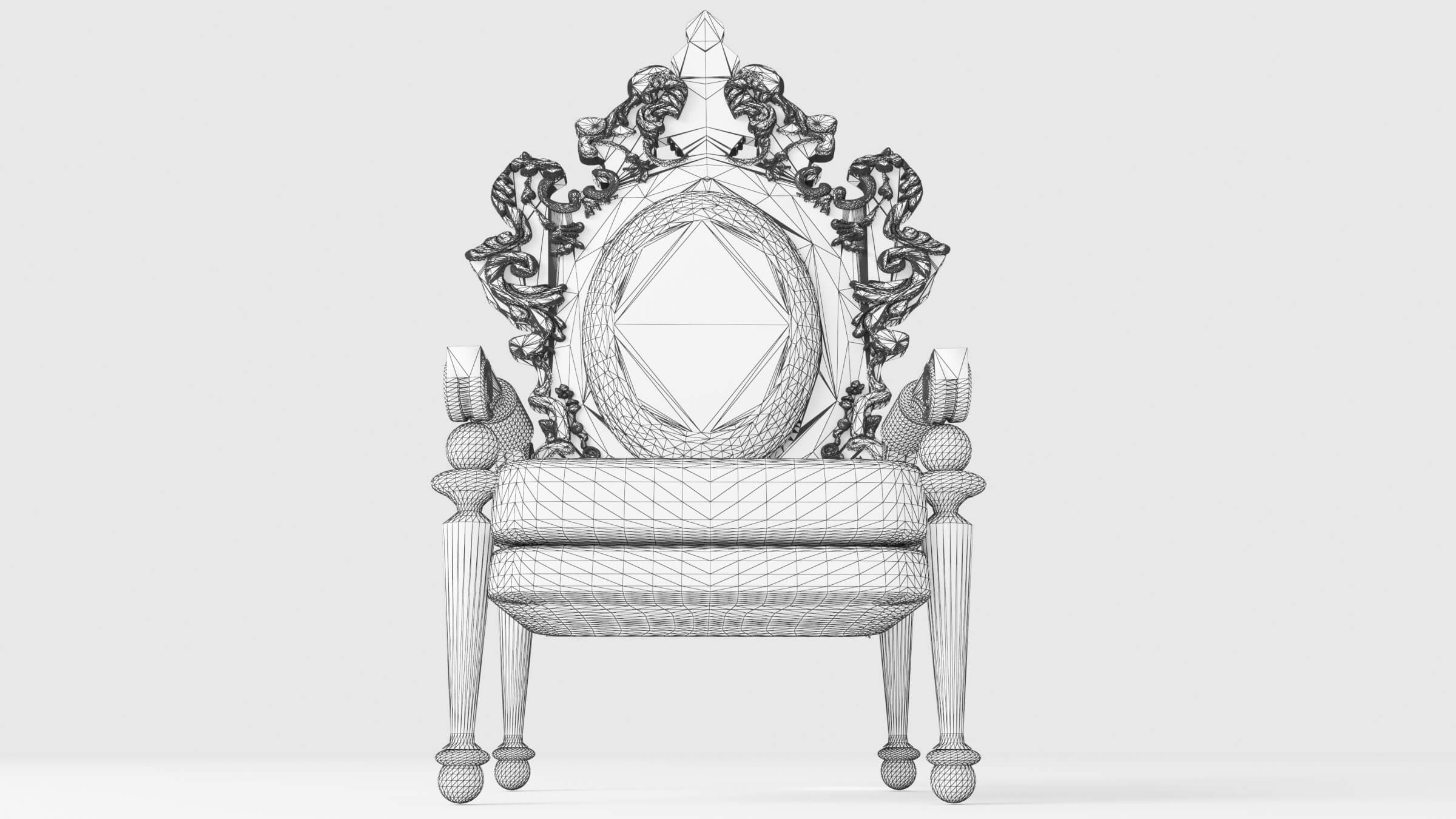 King Throne 5 - 4K 3D Model by Pictorer