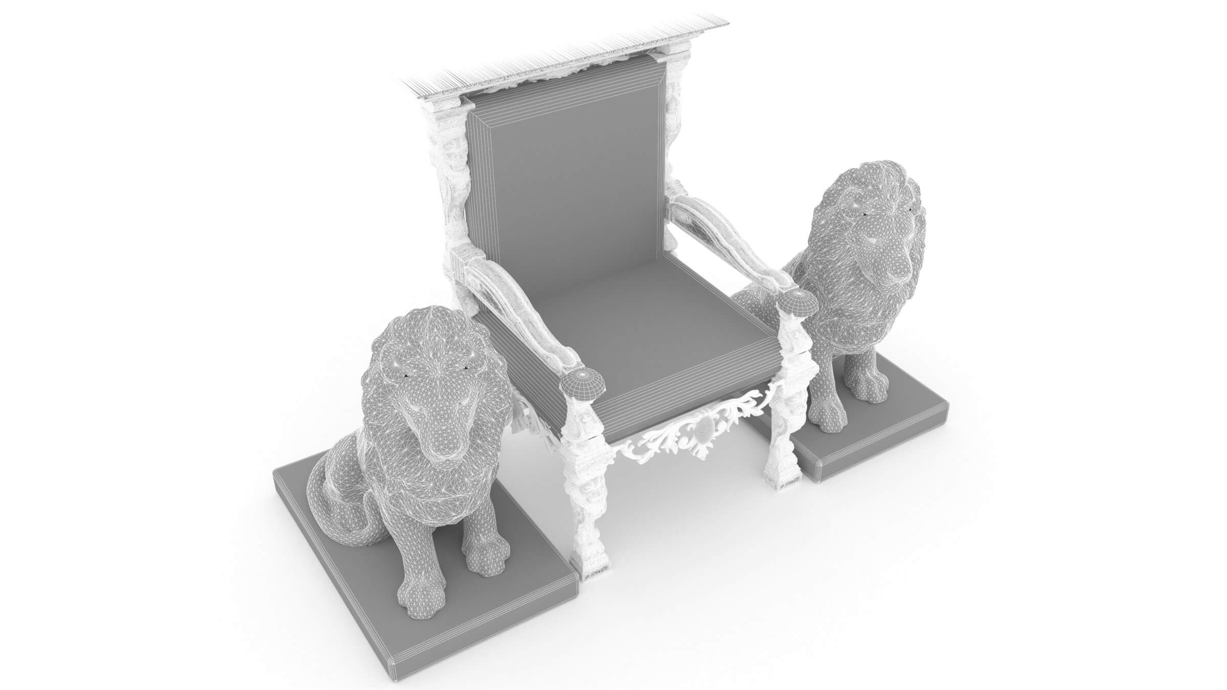 King Throne 7 - 4K 3D Model by Pictorer