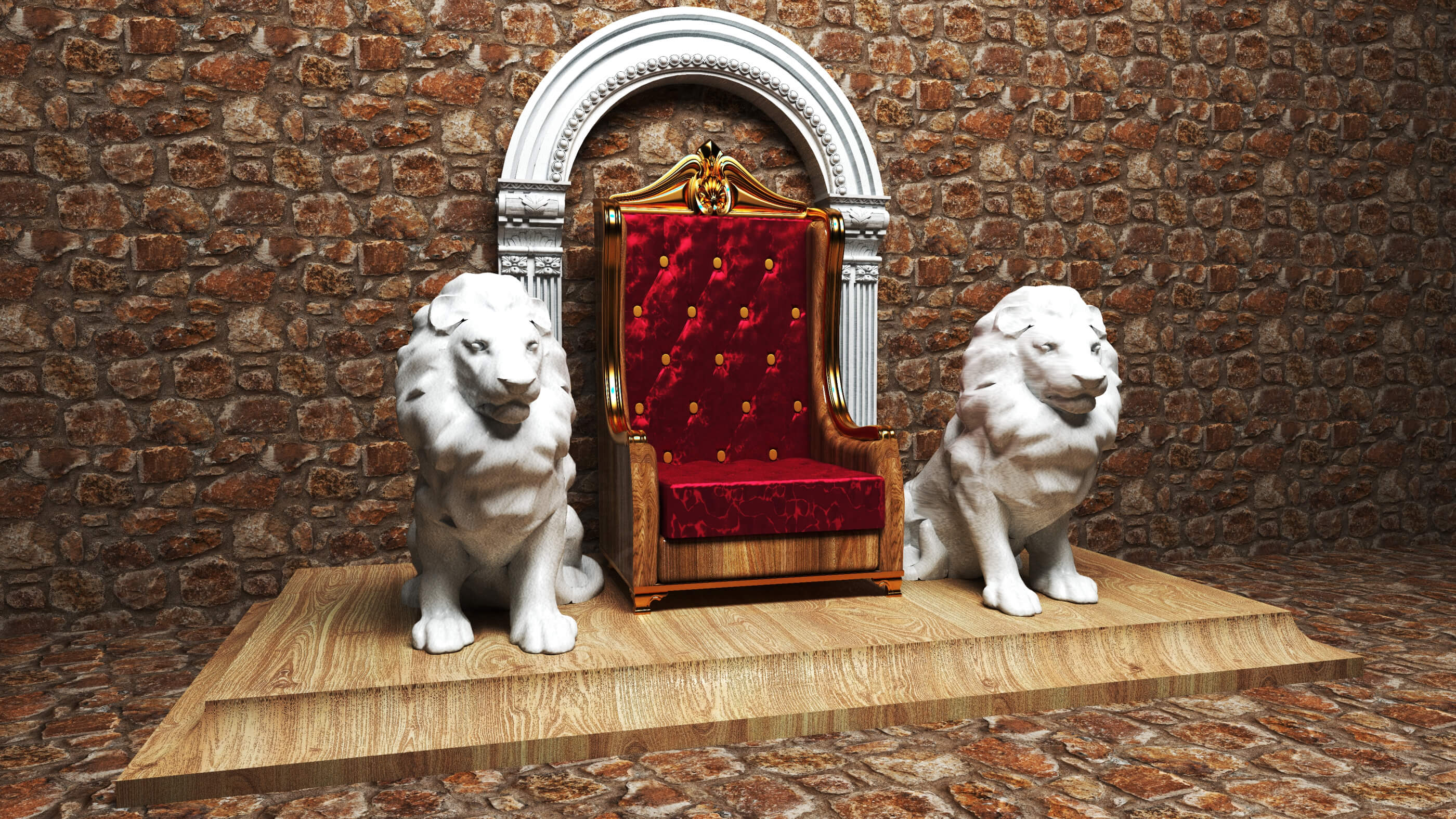 King Throne 9 - 4K 3D Model by Pictorer