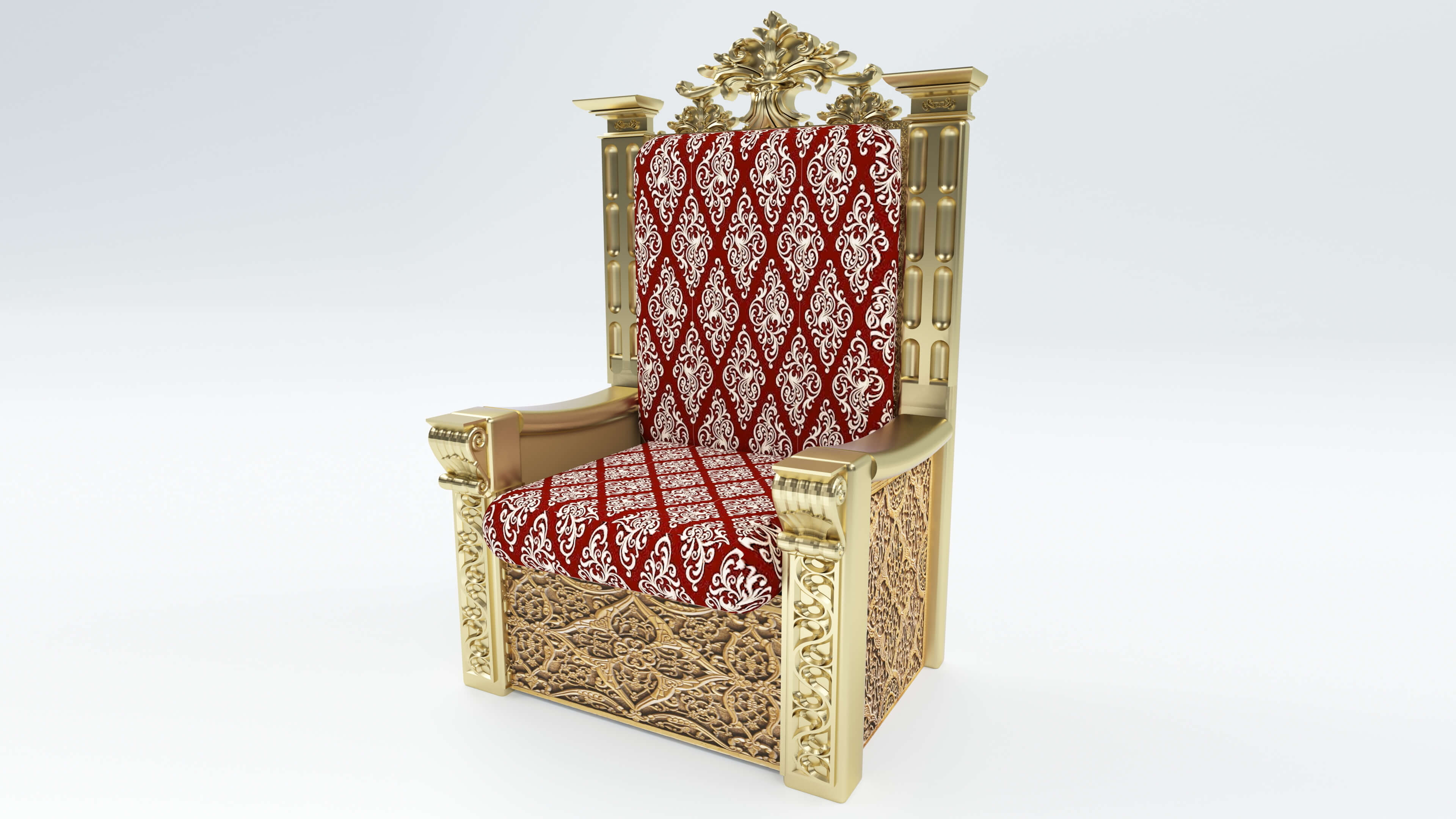 King Throne 4K - 3D Model by Pictorer