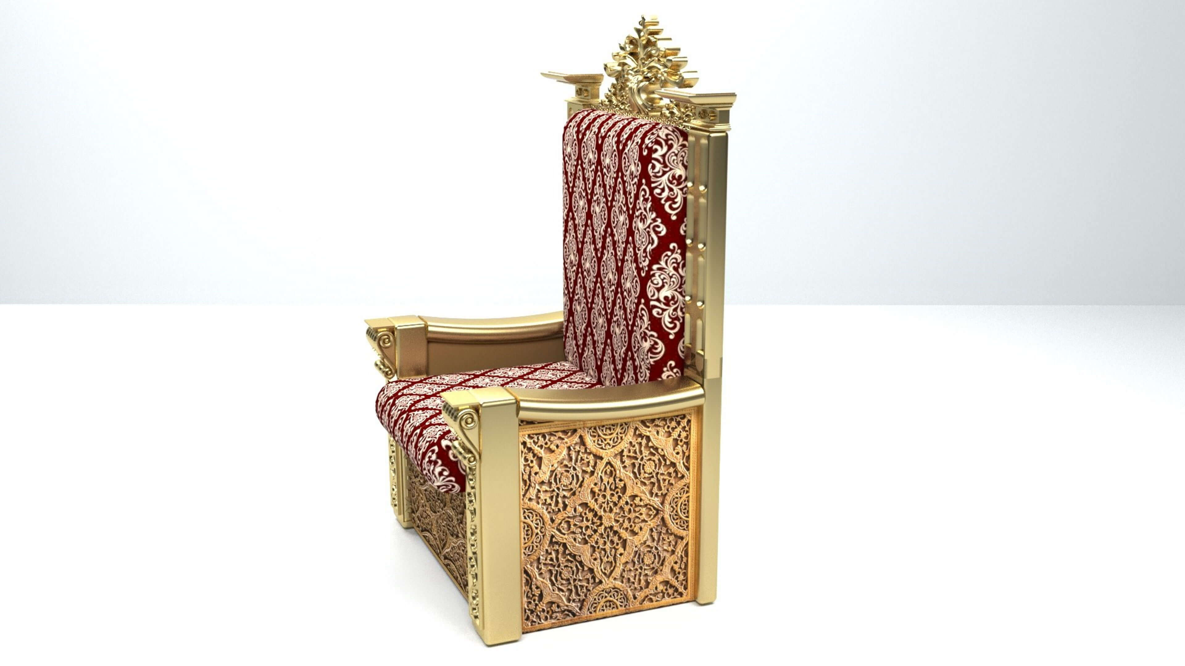 King Throne 4K - 3D Model by Pictorer