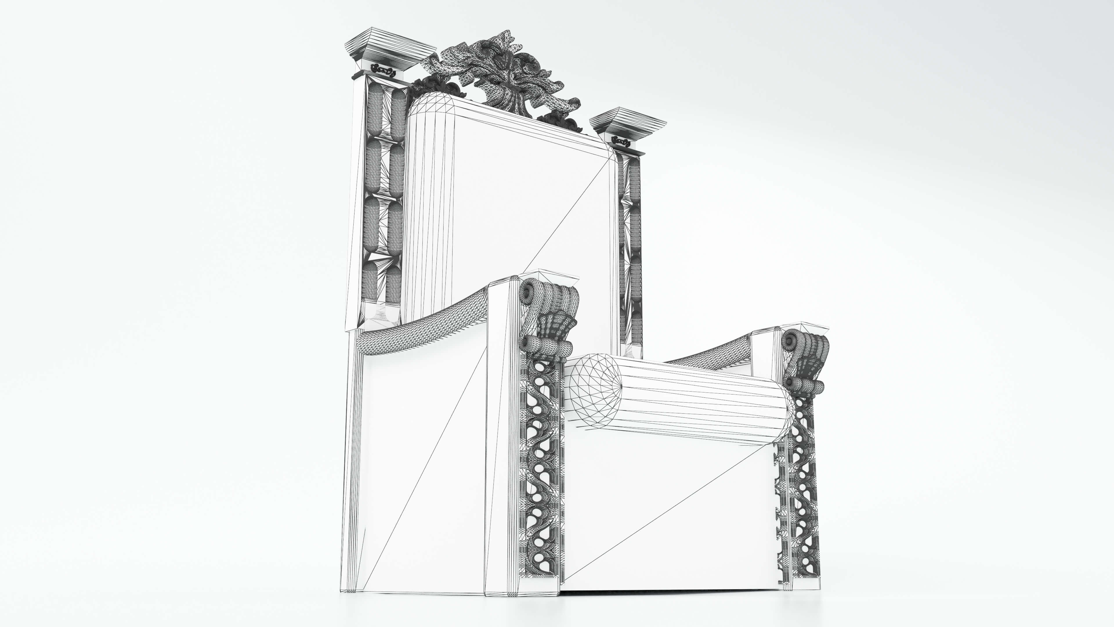 King Throne 1 - 3D Model by Pictorer