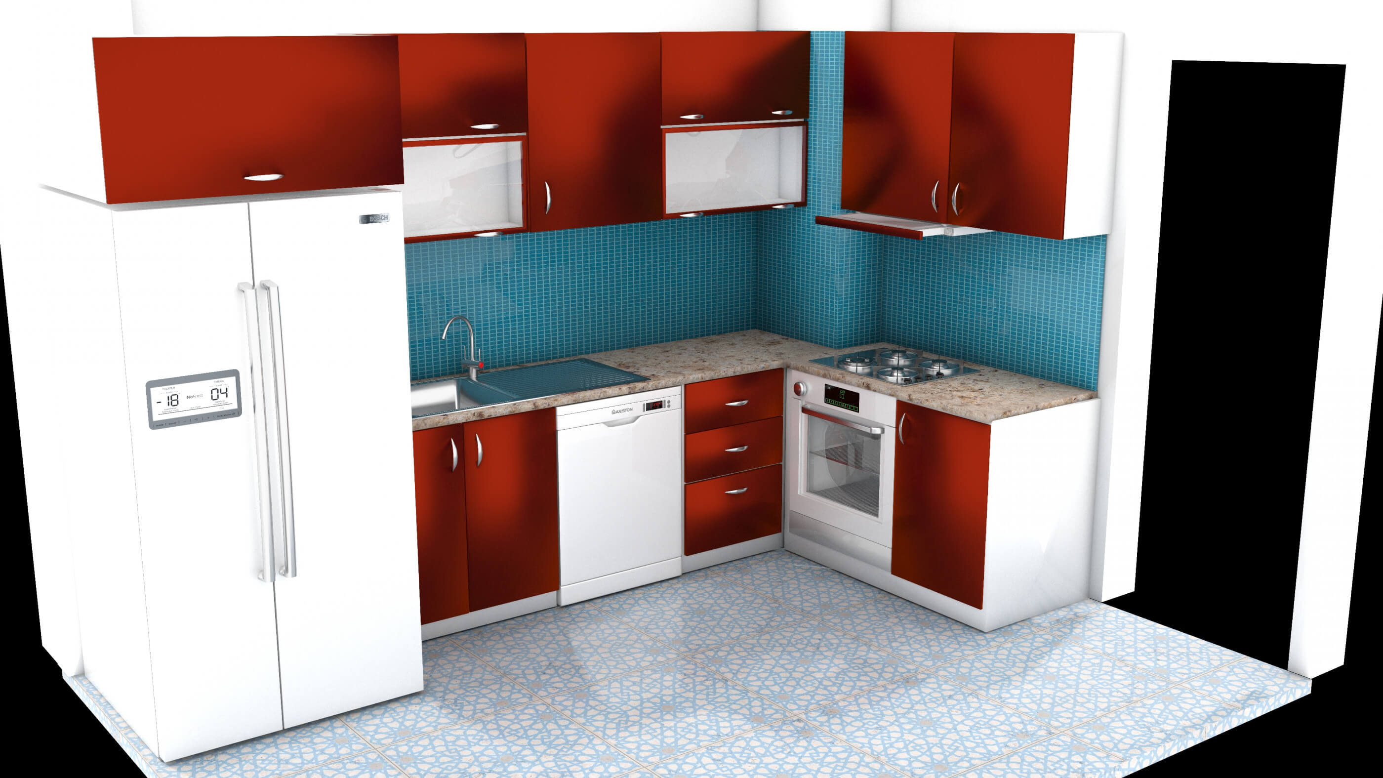 Modern Kitchen - 3D Model by Pictorer